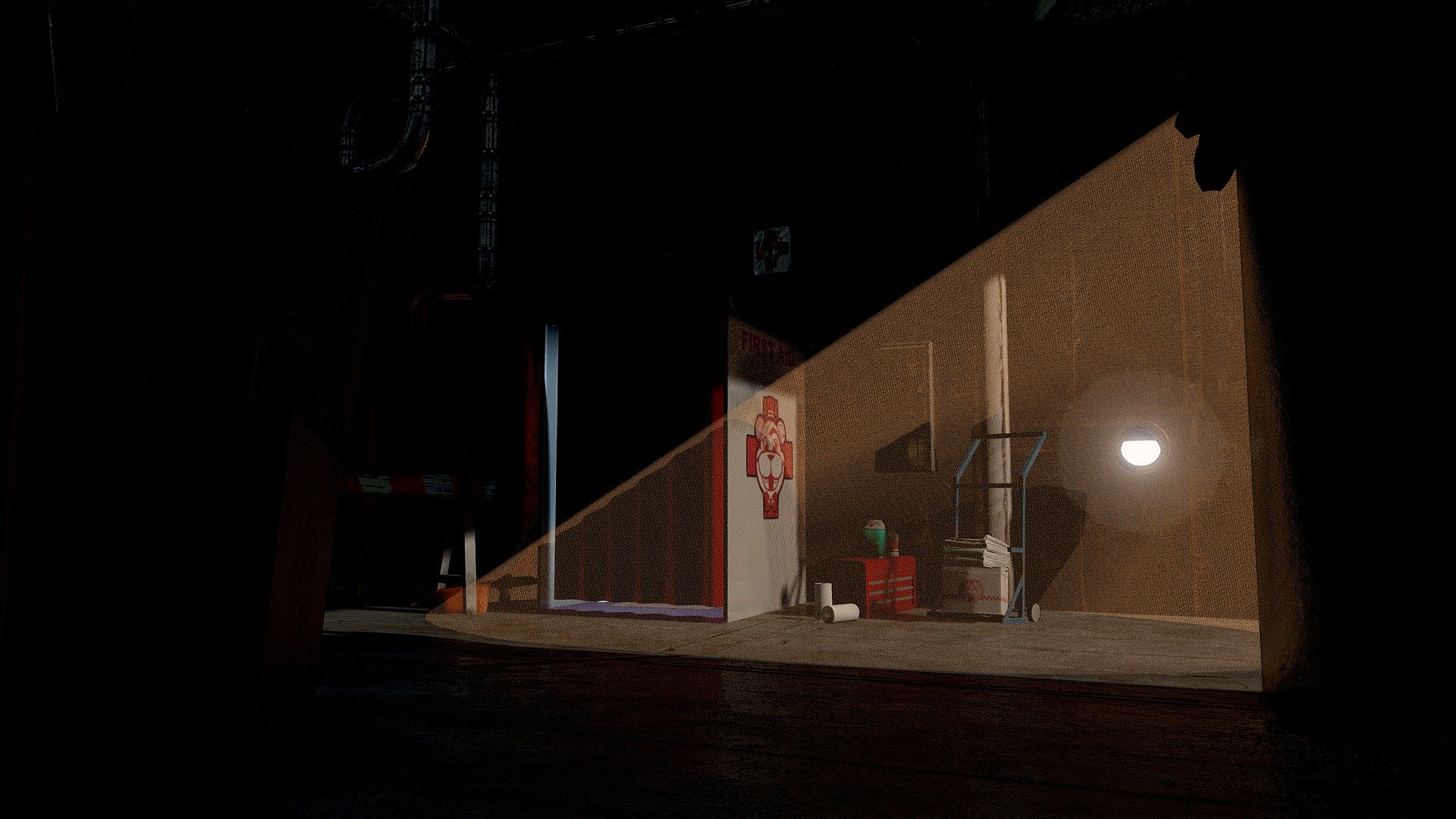 Fnaf SB Utillity Tunnels First Aid Area - Download Free 3D model by ...