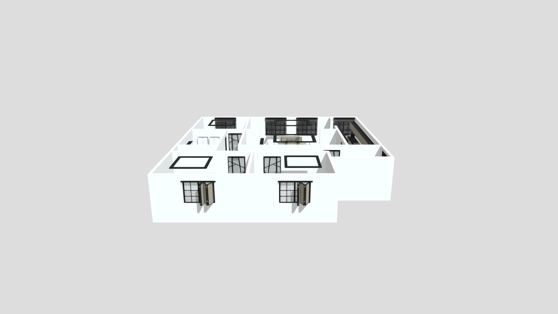 Modern Loft House Plans 3d