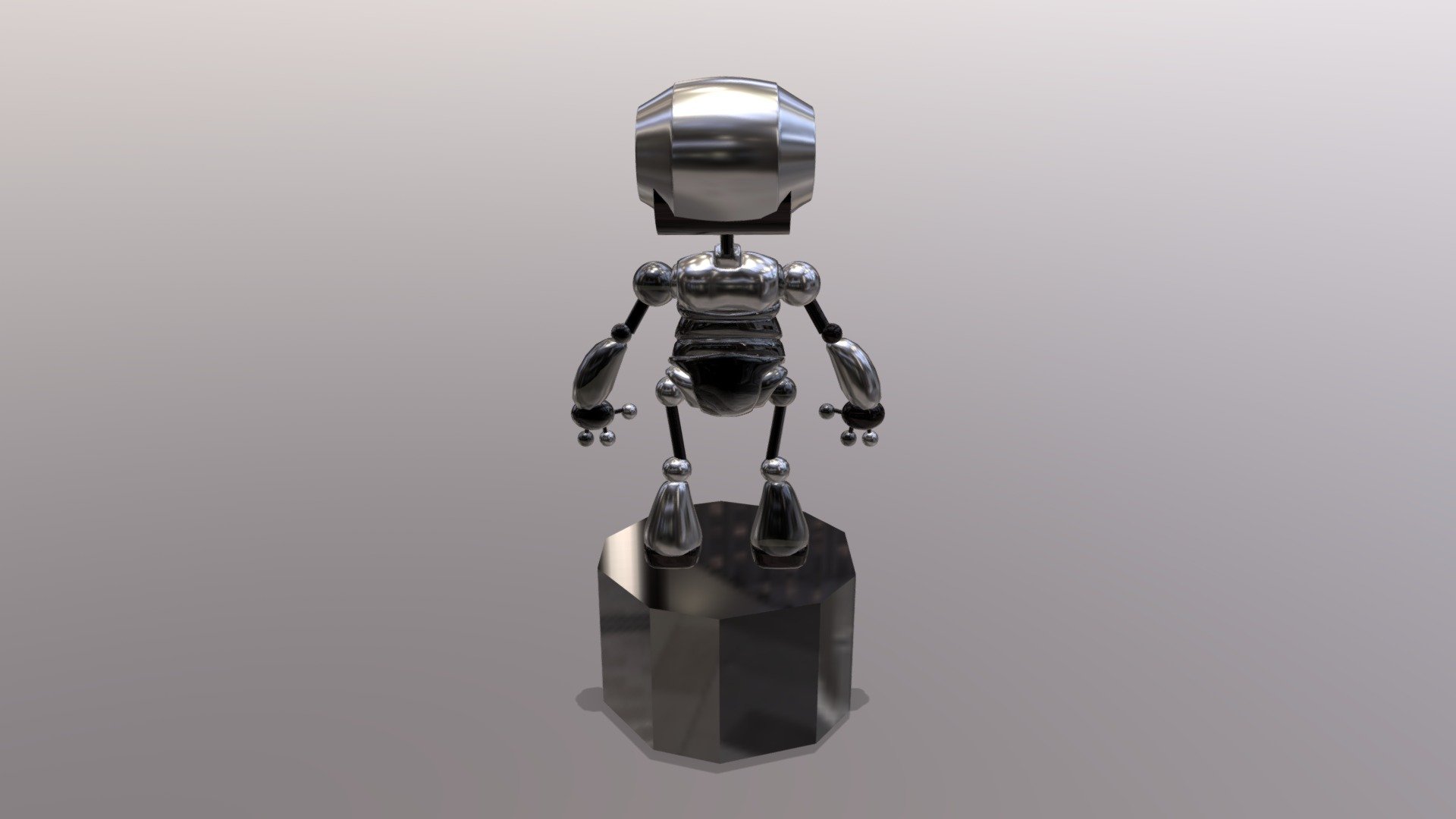 Robot 3d Model By Ishtiaq Ishtiaq1 [1e00fe4] Sketchfab