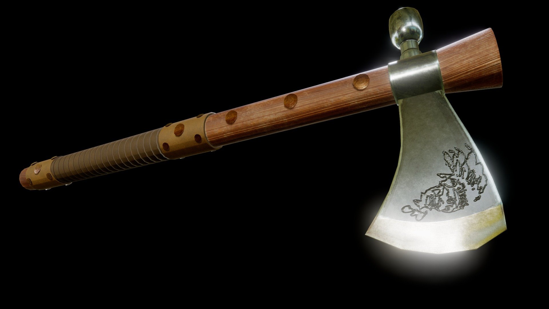 Traditional Tomahawk - Buy Royalty Free 3D model by cpalmroos [1e0d204 ...