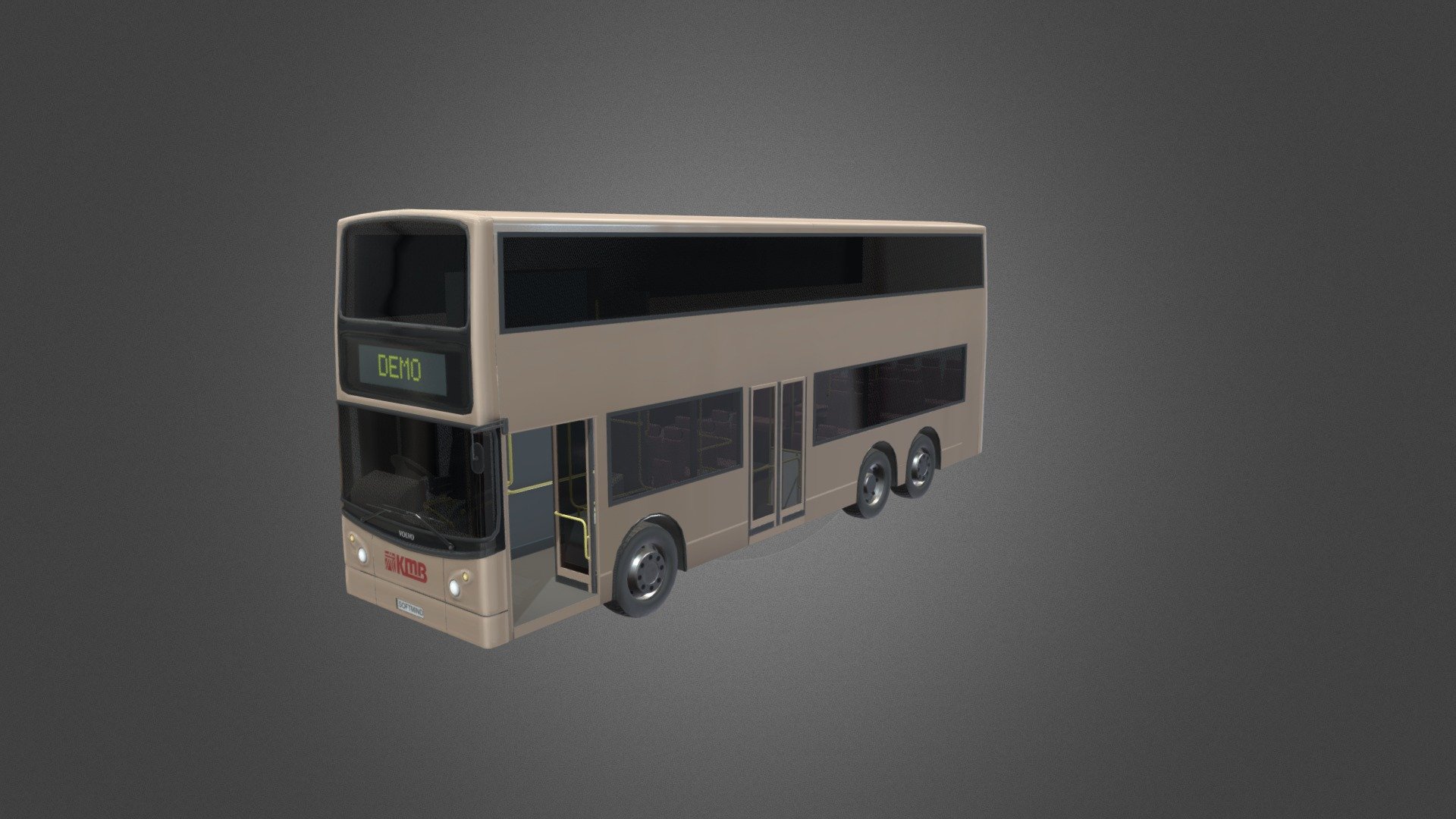 Hong Kong KMB Bus Game Ready - Buy Royalty Free 3D model by Softmind ...