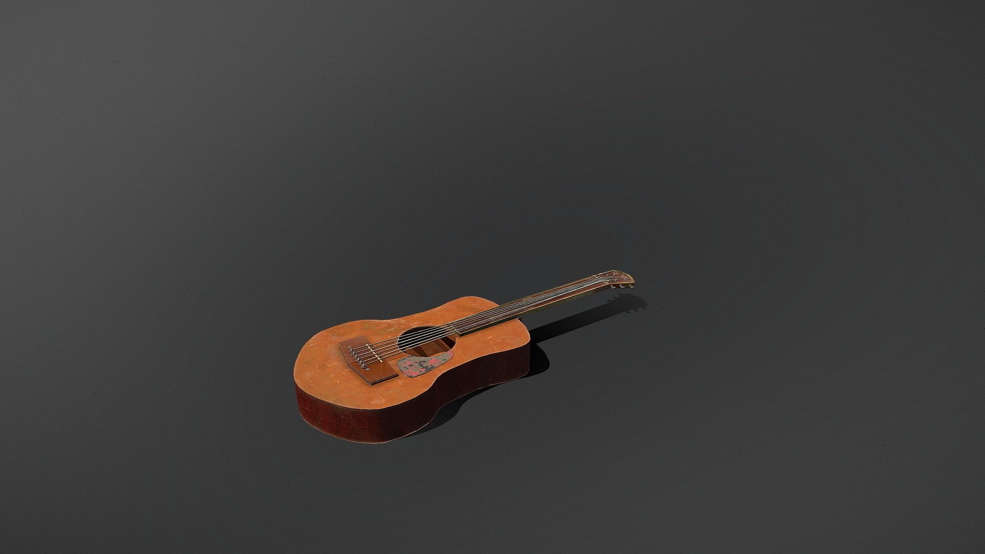 Guitar - 3D model by SalmonPrime [1e0f150] - Sketchfab