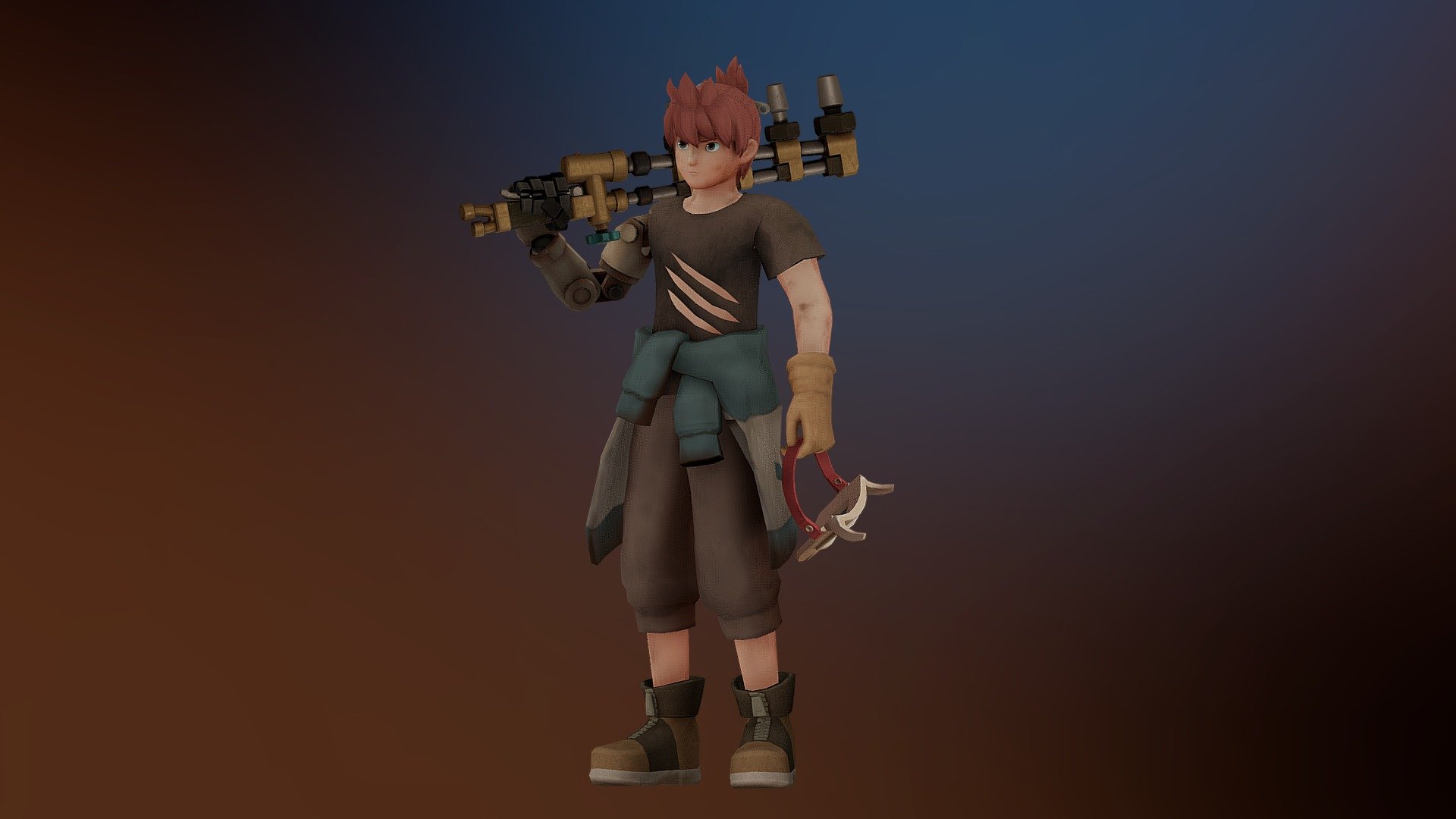 Cutting torch boy - 3D model by yoh (@dogsun) [1e12752] - Sketchfab