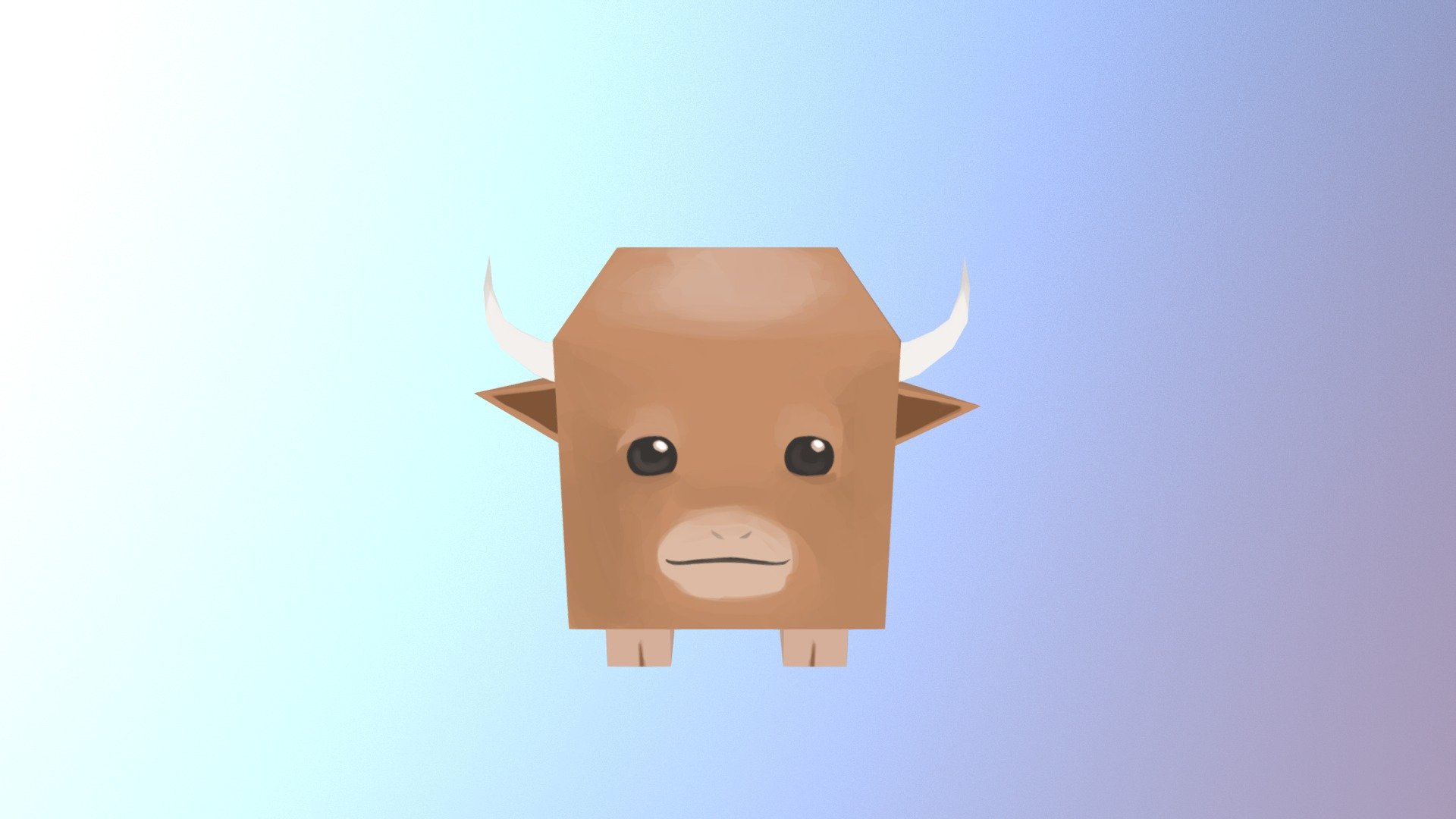 Cube Cow - 3D model by thebome [1e13182] - Sketchfab