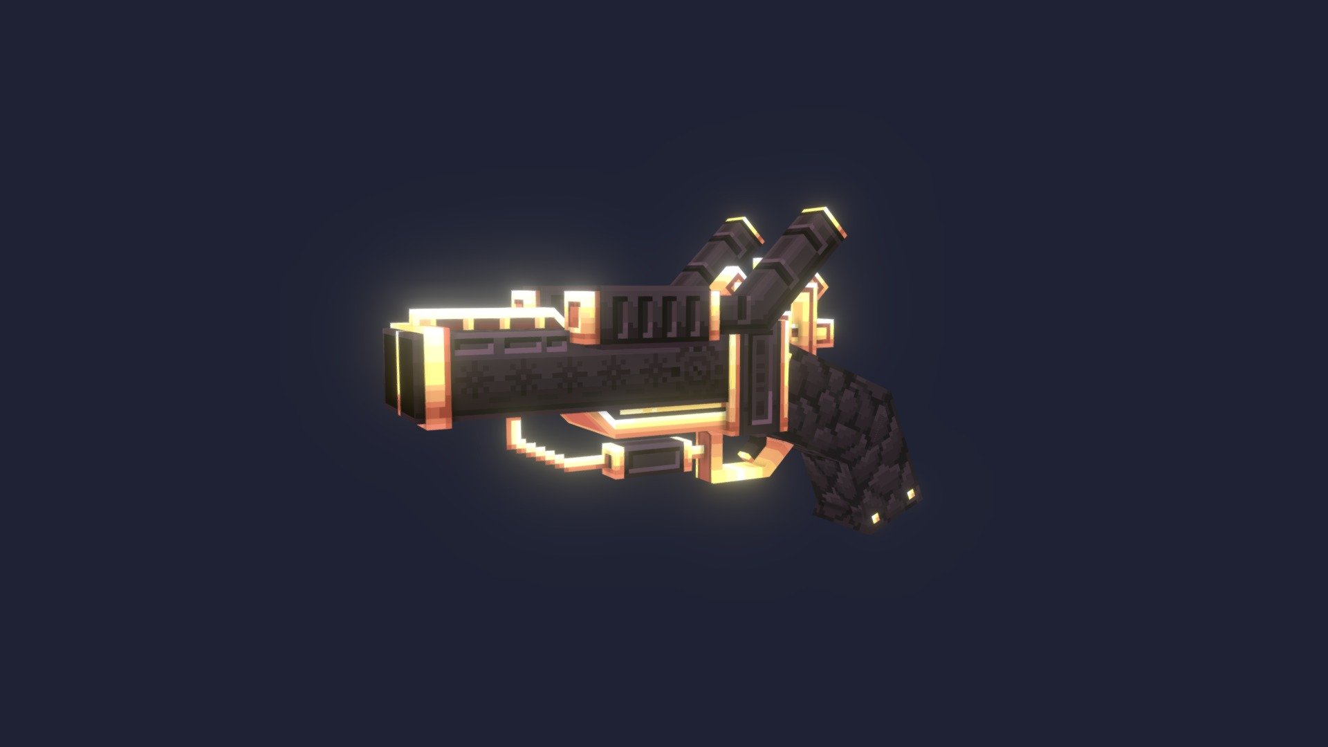 Golden Sawed-off - 3D model by SangUk (@sanguk0248) [1e14057] - Sketchfab