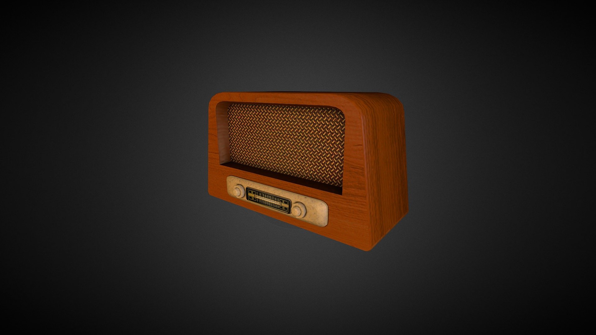 Retro Radio - 3D model by madrabbit [1e155bd] - Sketchfab