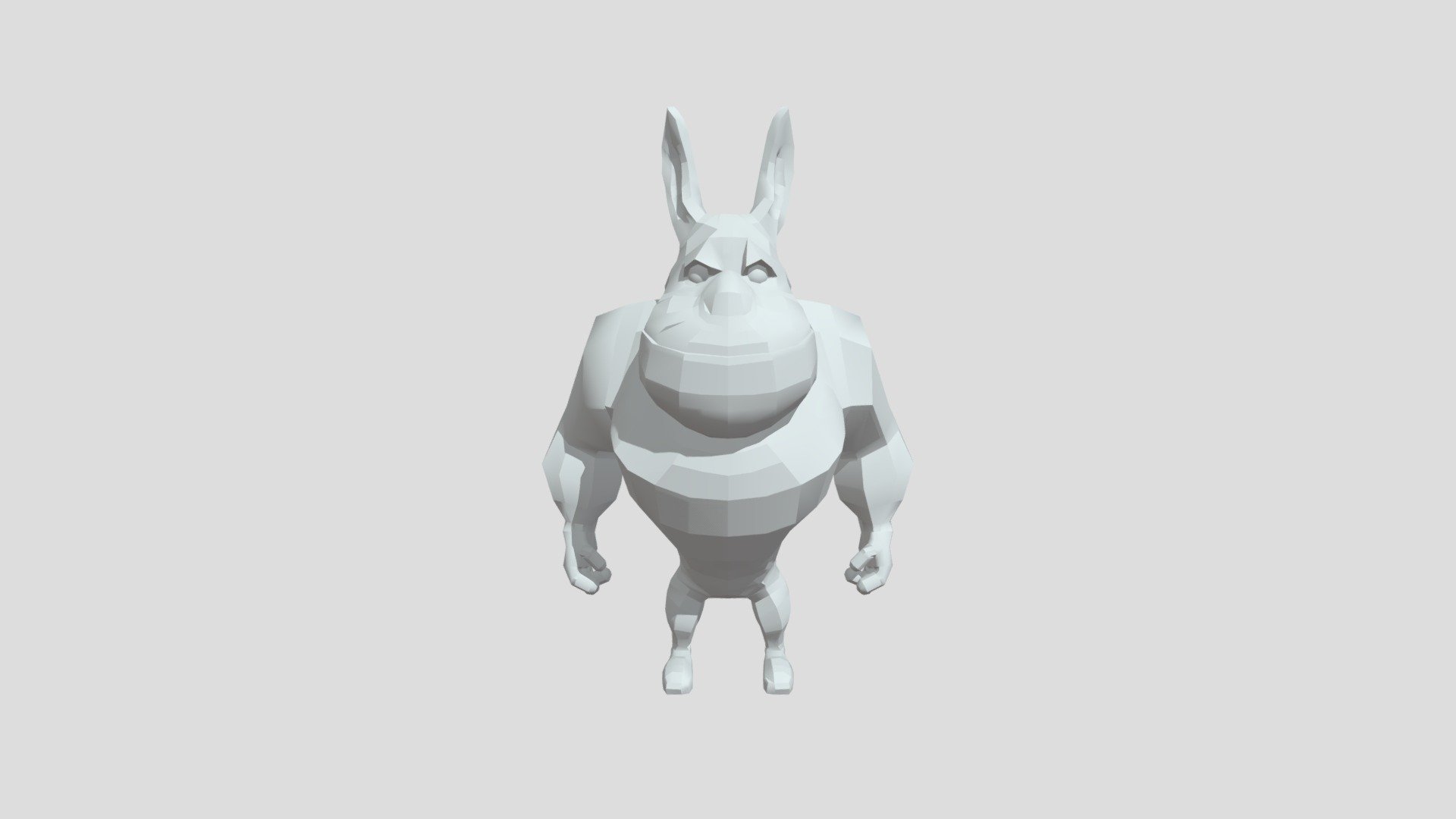 Muscle Bunny - Download Free 3D model by gogosibgo [1e16b94] - Sketchfab