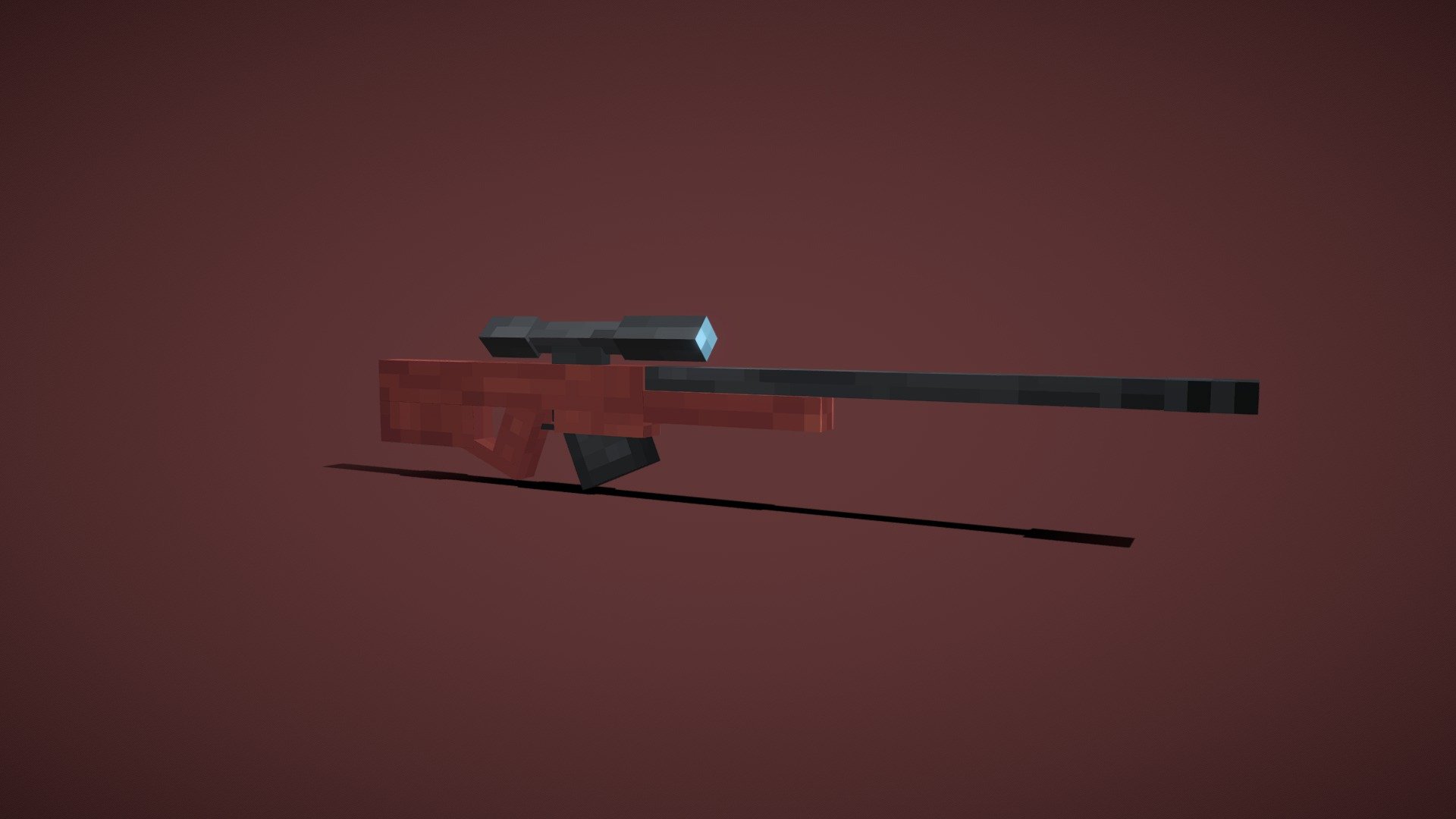 Low poly Fictional Sniper Rifle Free Model - Download Free 3D model by ...