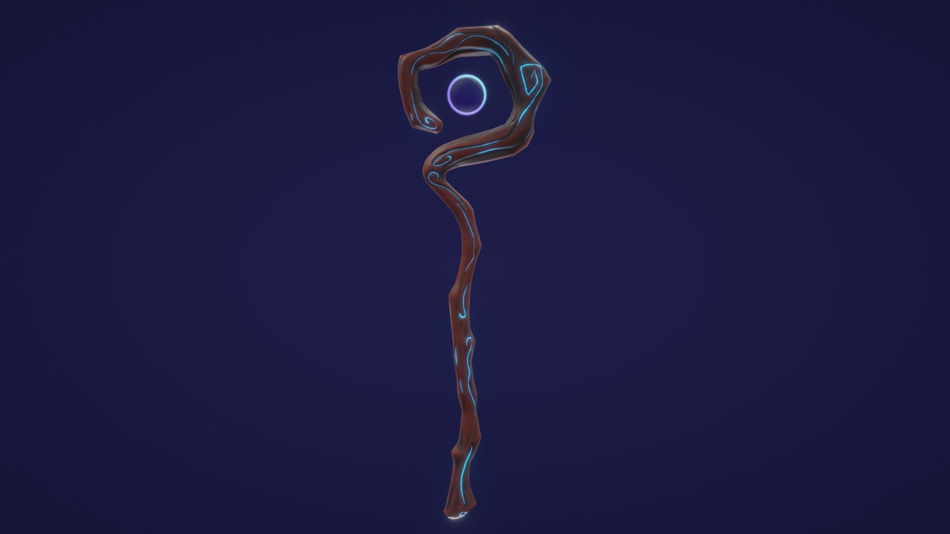Magic staff stylized - 3D model by Bilo (@Bilozu) [1e1986b] - Sketchfab