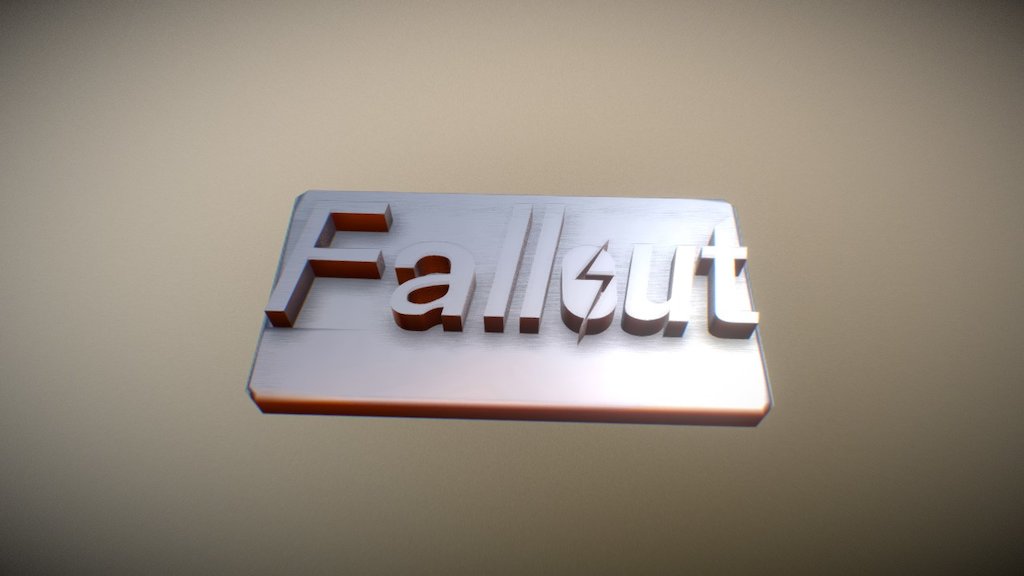 Fallout Logo - Download Free 3D model by r1p3r [1e1ab98] - Sketchfab