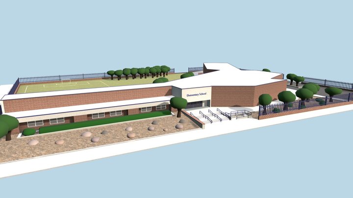 School-building 3D models - Sketchfab