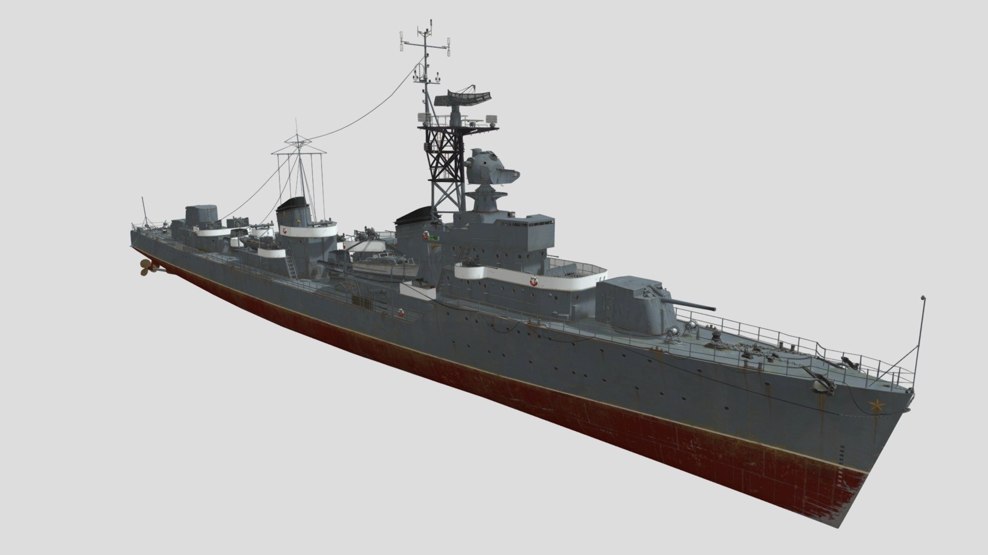 Chinese PLAN Hangzhou Ship(中国人民解放军海军杭州舰) - Download Free 3D model by ...