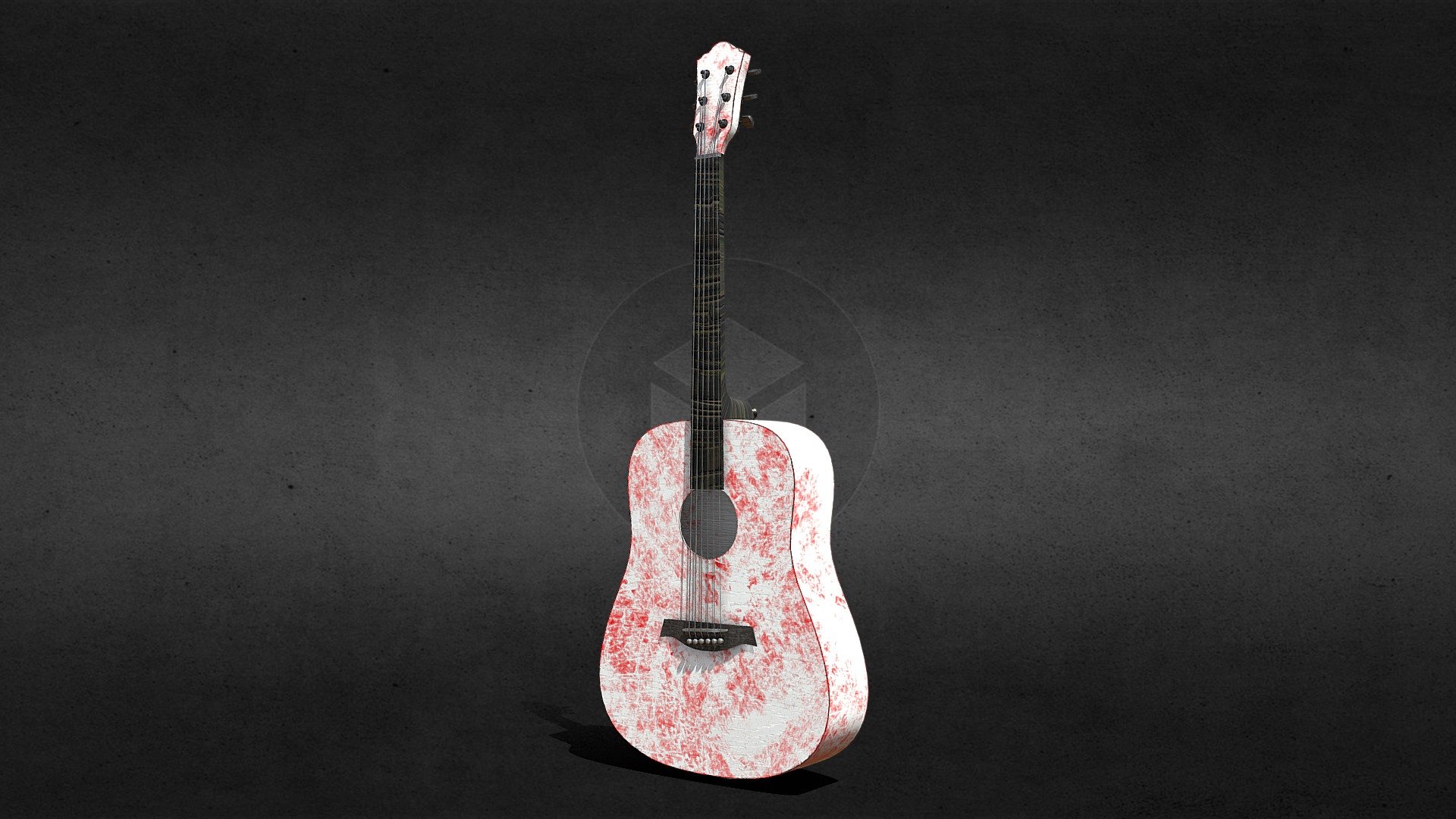 Guitar Textured (Level 2 Games Development) - 3D model by ZeDumBoi ...
