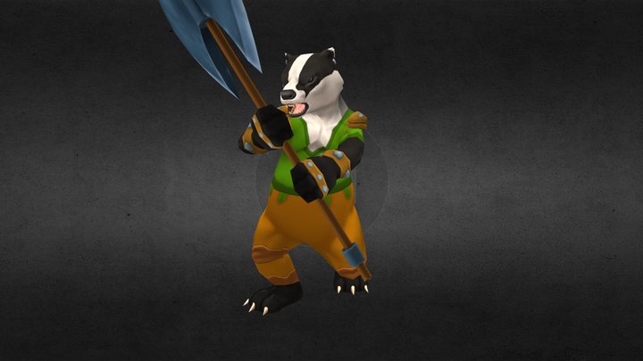 Badger 3D models - Sketchfab