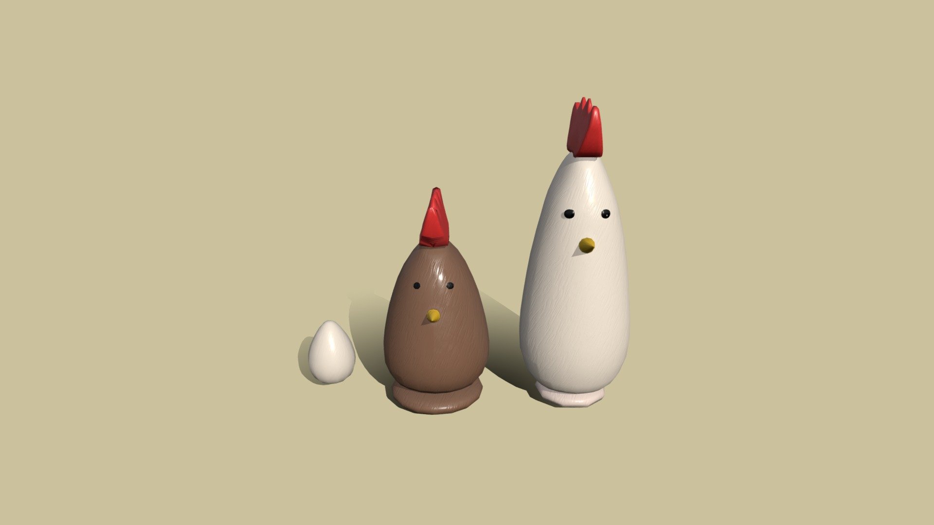 Chicken family - Download Free 3D model by mingizz0011 [1e22c30 ...