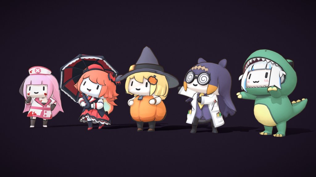 HoloLive - A 3D model collection by proladon - Sketchfab