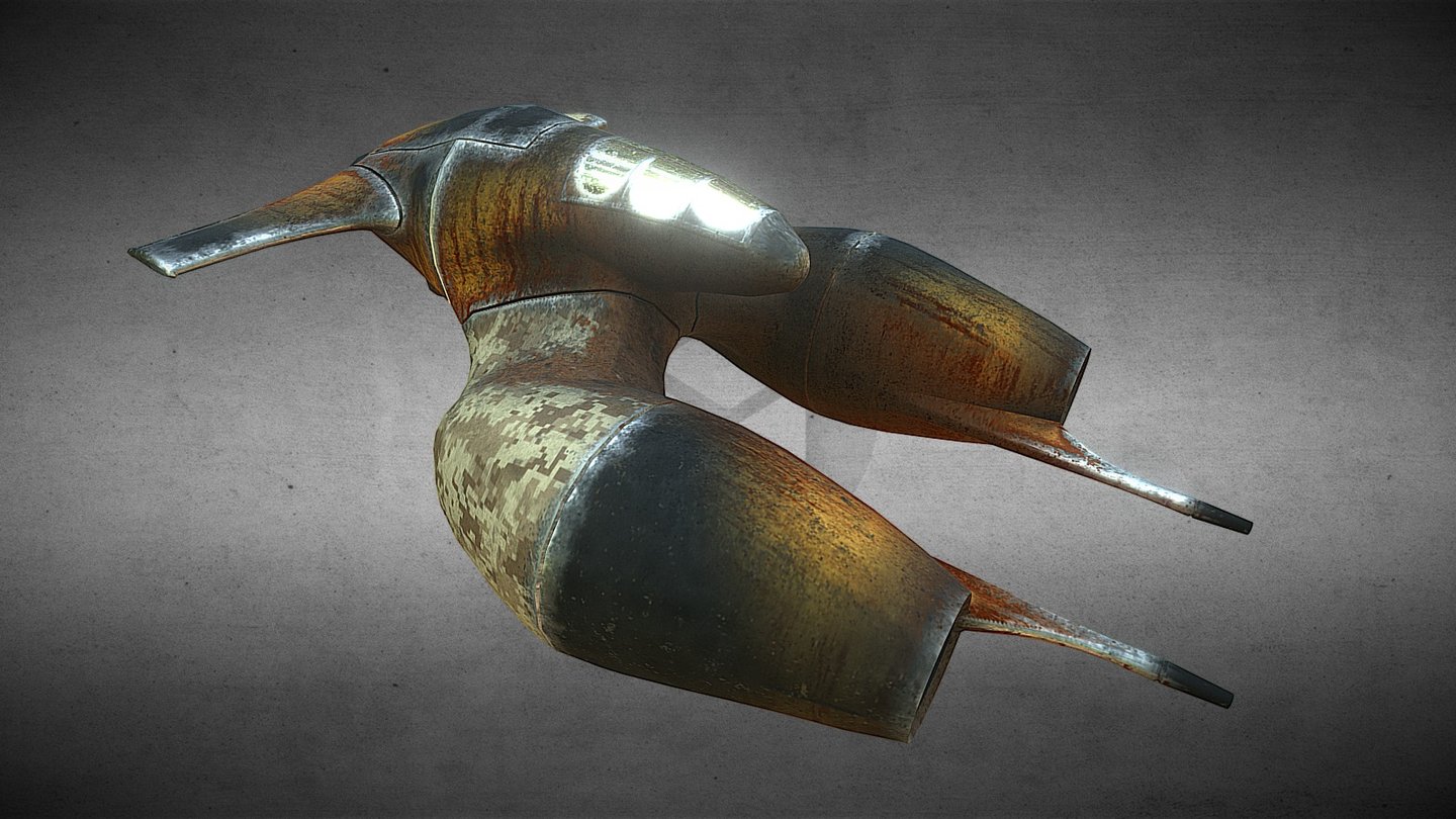 Old resistance spacecraft - Download Free 3D model by Pio Vouilloz ...
