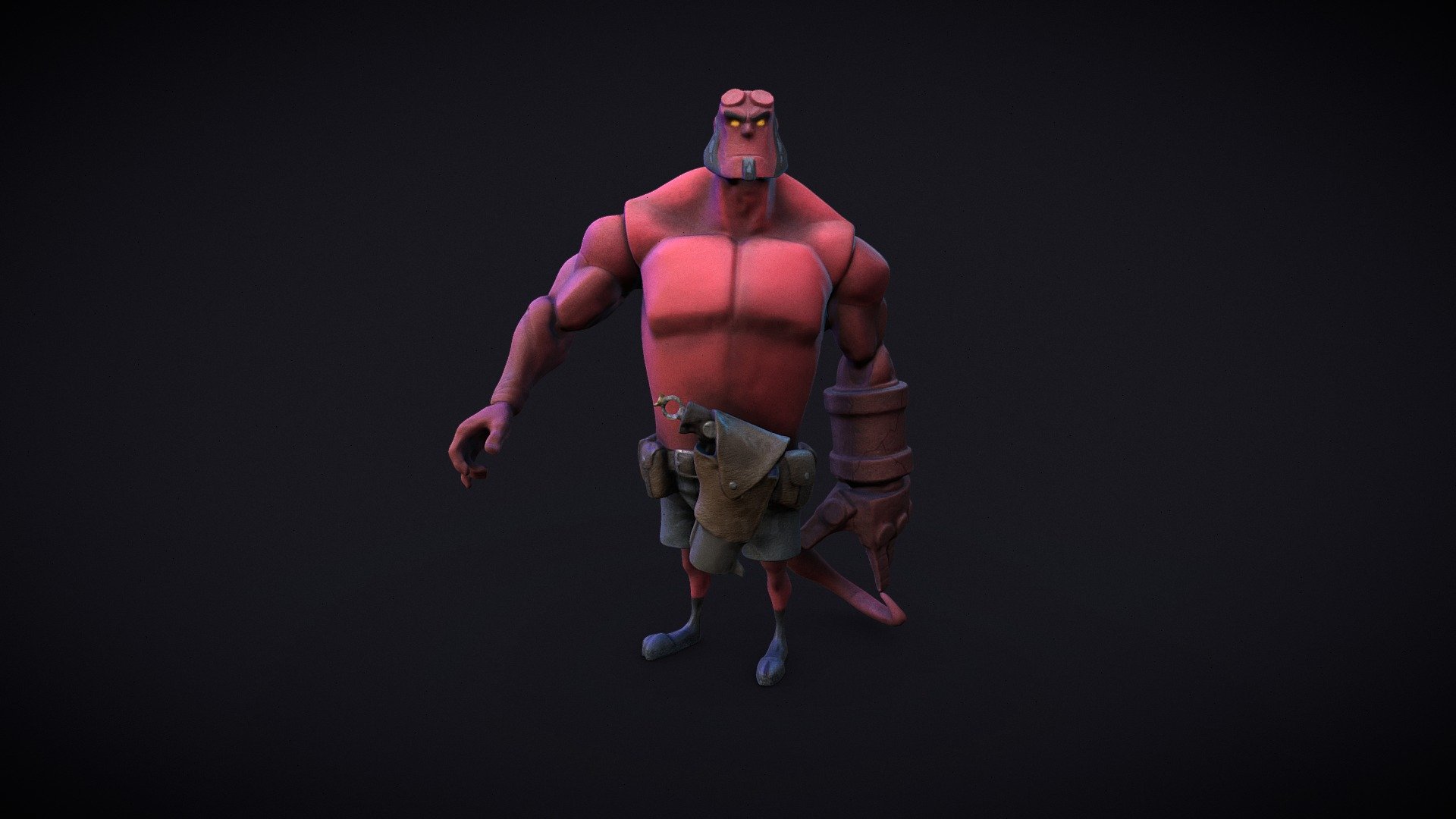 Hellboy - 3D model by _cenker_ [1e2452a] - Sketchfab