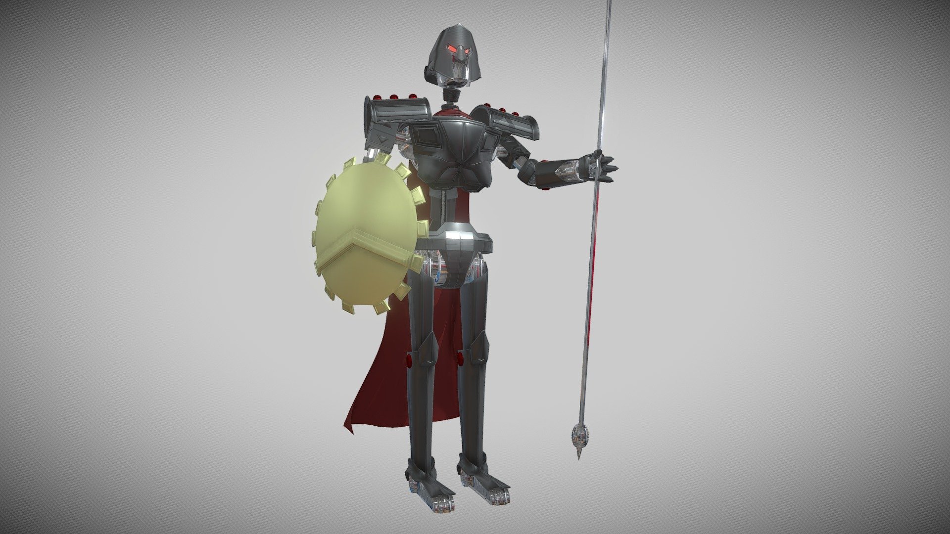 Spartan Robot 3D Sci-Fi - Buy Royalty Free 3D model by ...