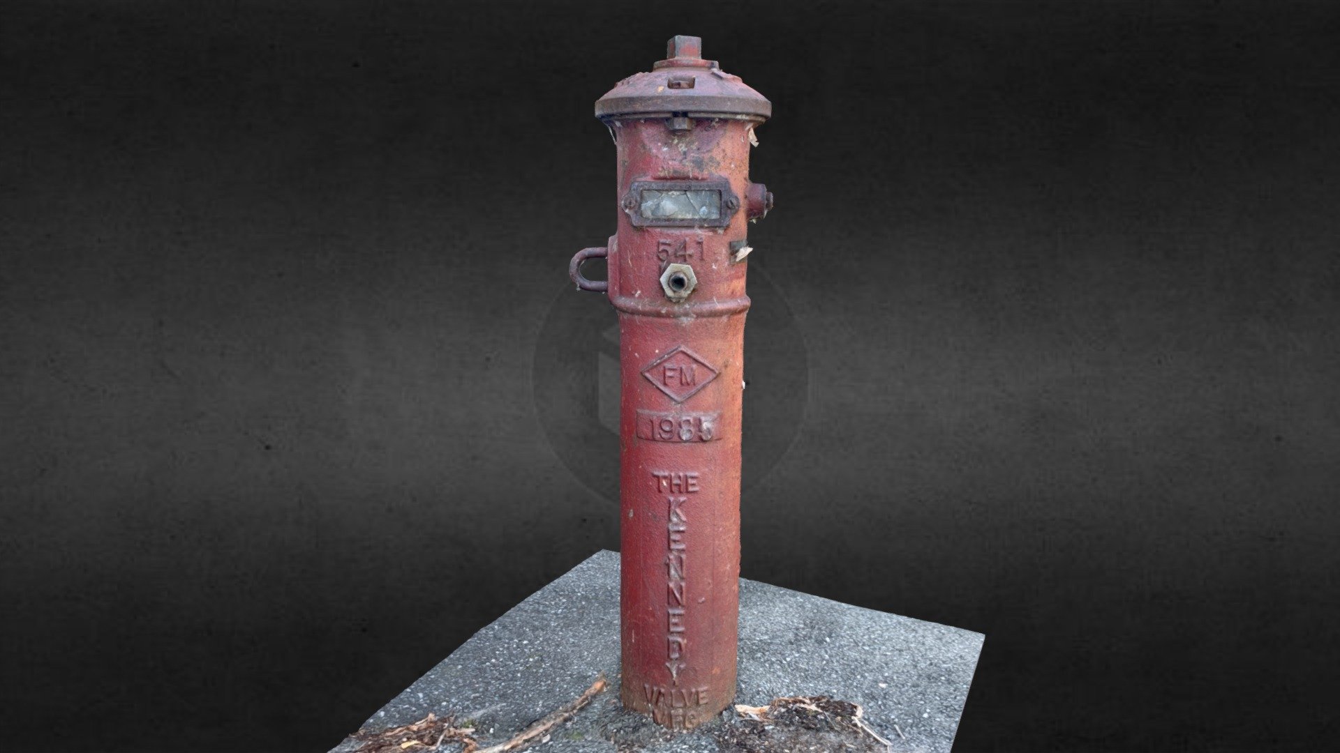 The Kennedy Valve Flow Indicator Hydrant 1985 - 3D model by Hydrand ...