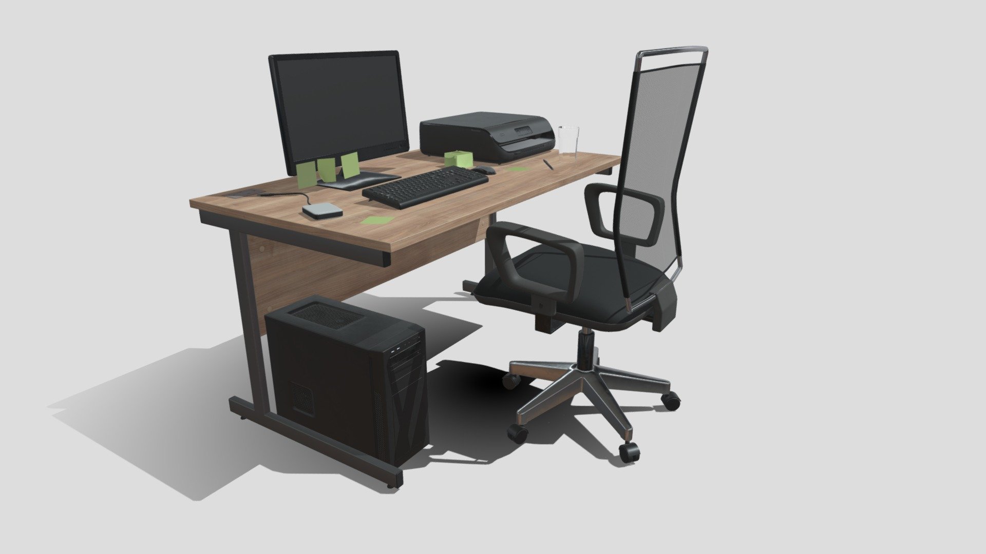 Workstation Cluttered - Buy Royalty Free 3D model by kambur [1e259be] - Sketchfab Store