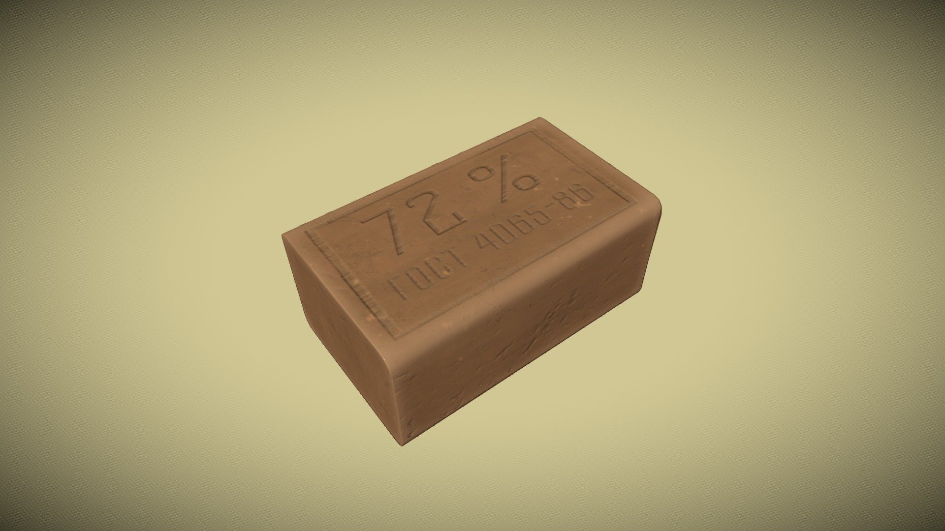Soviet Household Soap Bar 72% - 3D model by Crazy0_0Cat (@Crazy00Cat ...