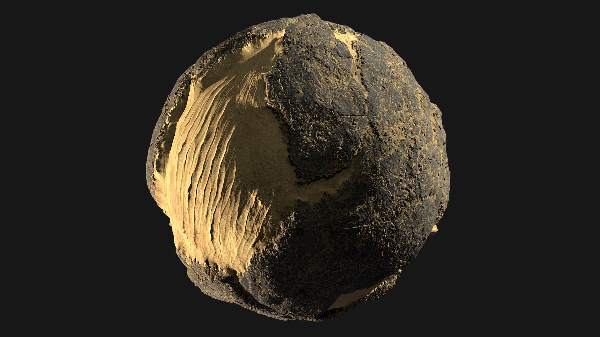 Procedural Desert Rocks Material Study - 3D model by Raúl García ...