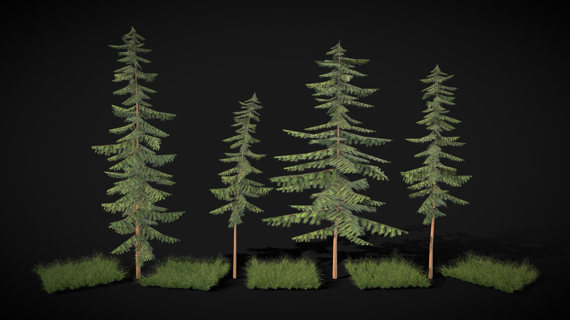 Realistic Grass 3D (2580) + Trees Pack - Buy Royalty Free 3D model by ...