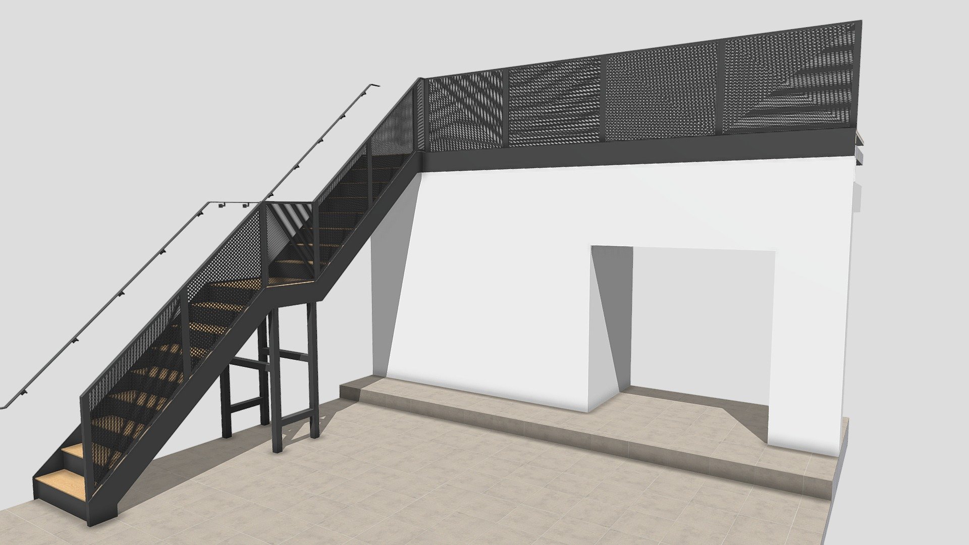 Happy Electron - Staircase Design - 3D model by The Metal Staircase ...