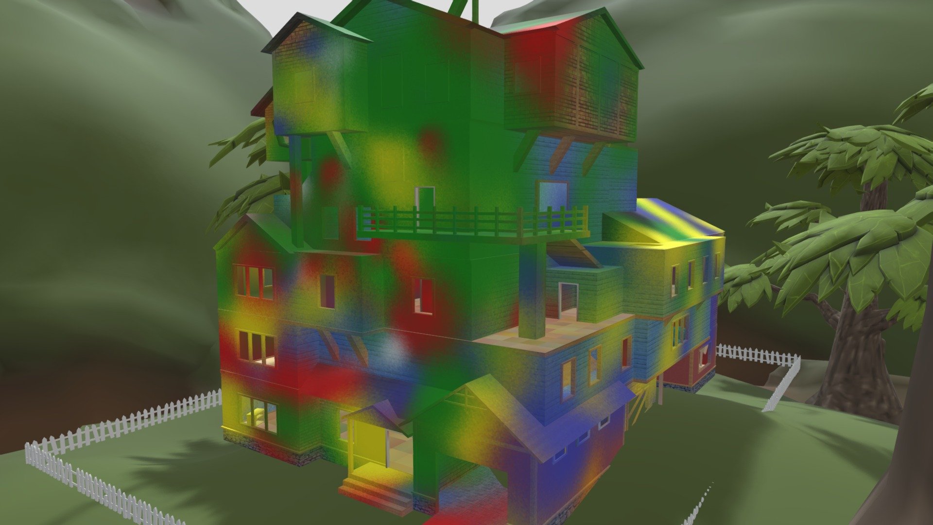 Ambientazione foresta angry neighbor - Download Free 3D model by ...