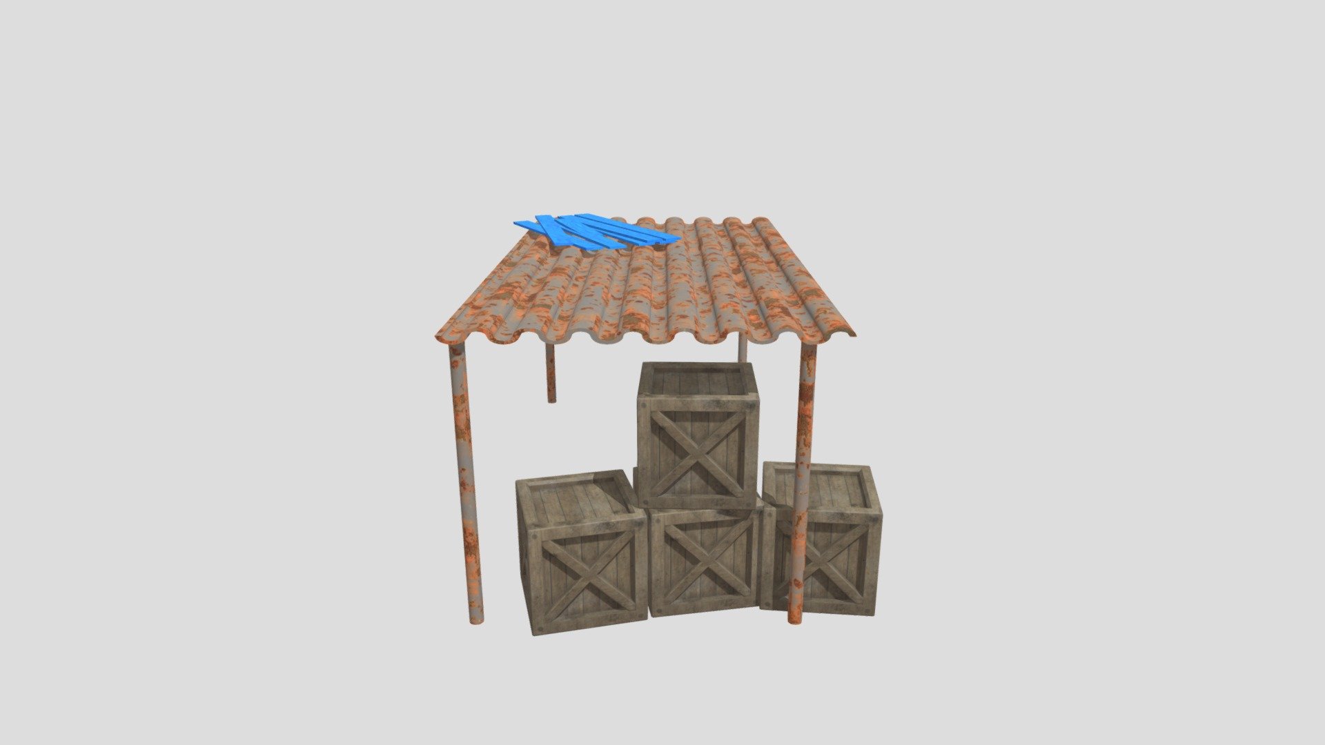 Crate Shelter (made in roblox) - Download Free 3D model by toolman15 ...