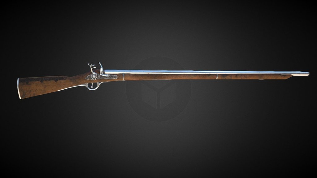 Old Hunting Rifle - 3D model by tobiaszz [1e37875] - Sketchfab