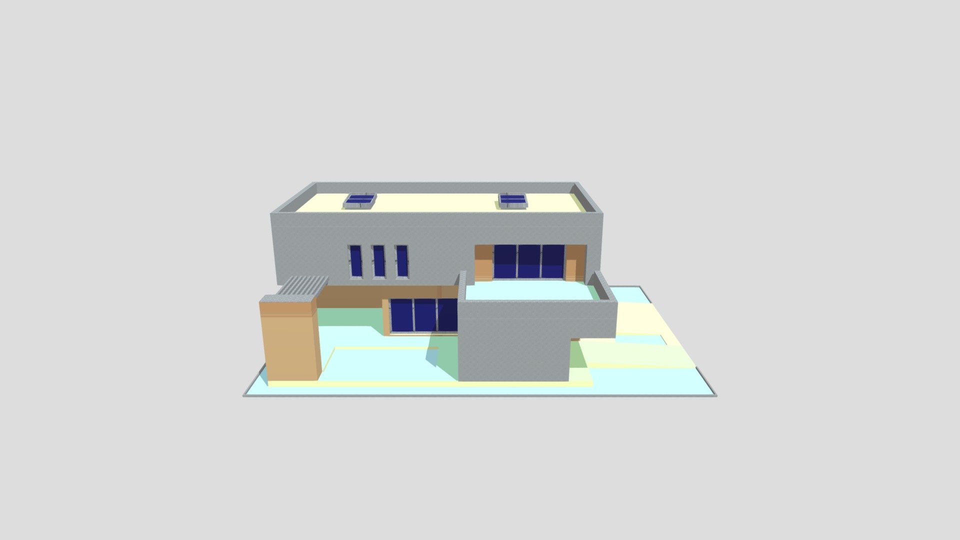 Modern House_3_3ds - 3D model by axycomdesign [1e38222] - Sketchfab