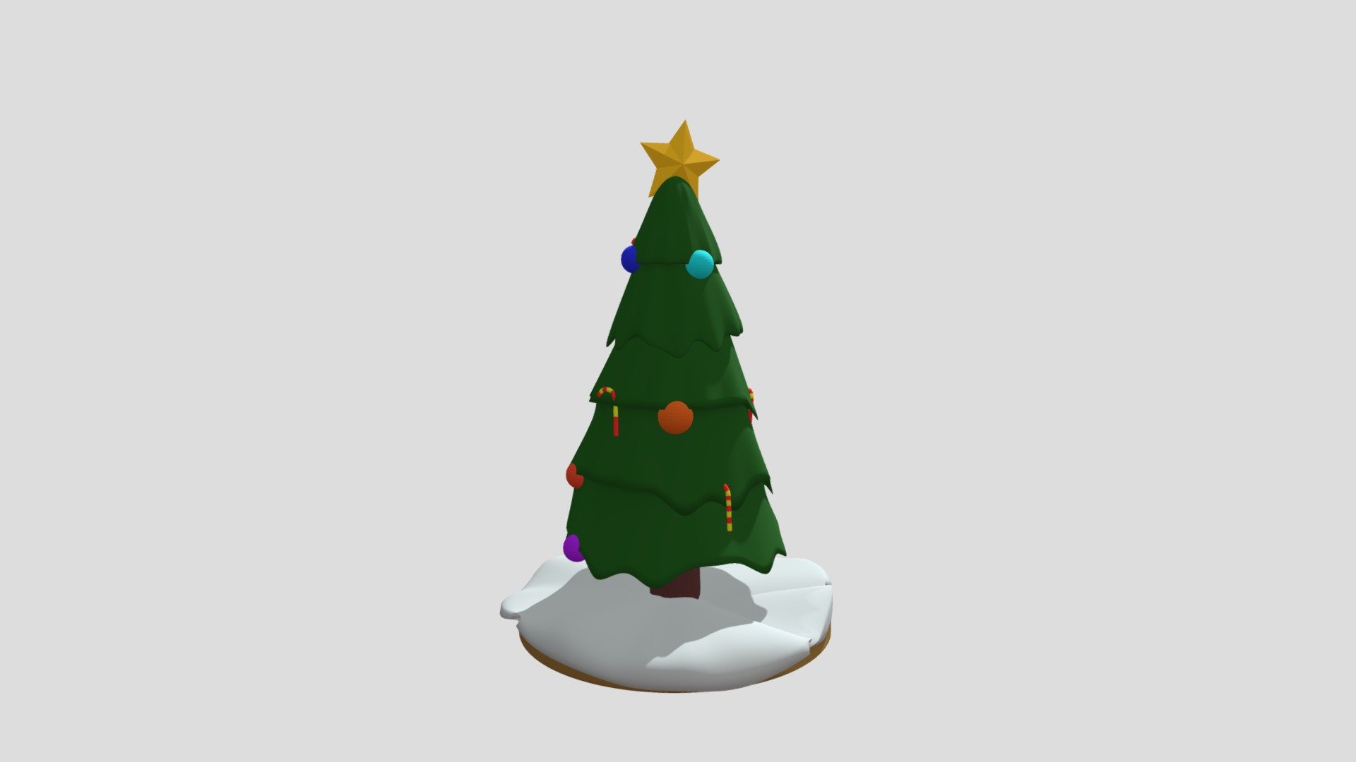 Realisitic Christmas Tree with Decorations - Download Free 3D model by ...