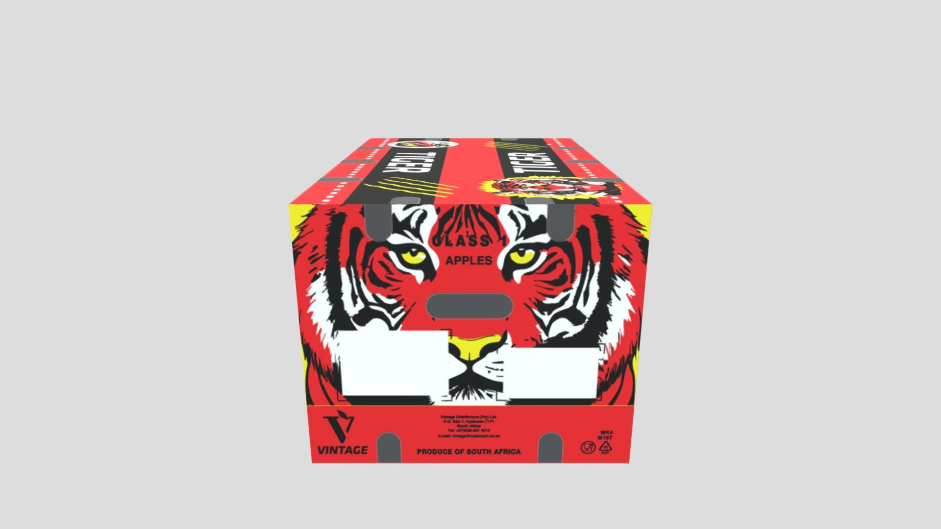 Tiger red 3 colour - 3D model by luan.serfontein [1e3a8ad] - Sketchfab