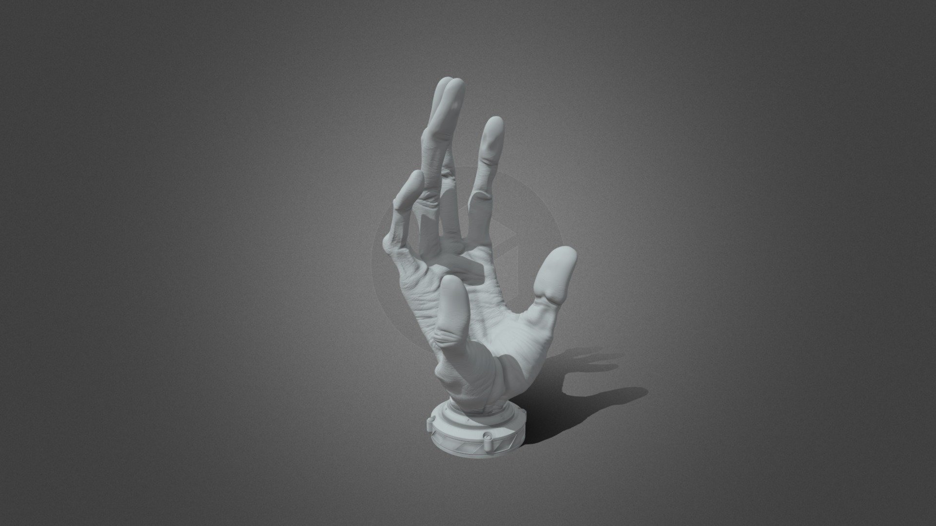 6 Finger Alien Hand Controller Holder - Buy Royalty Free 3D model by ...