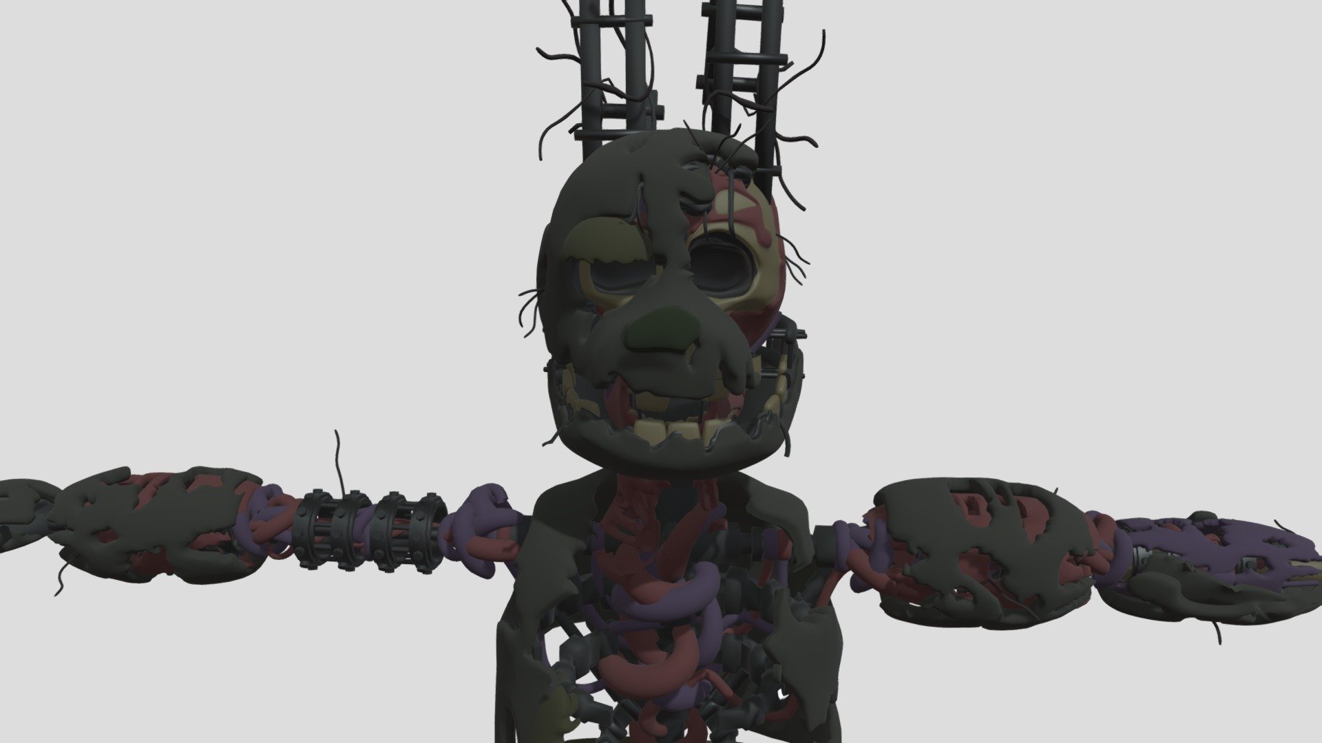 Withered Springtrap By Itzbunny - Download Free 3D model by Broken down ...