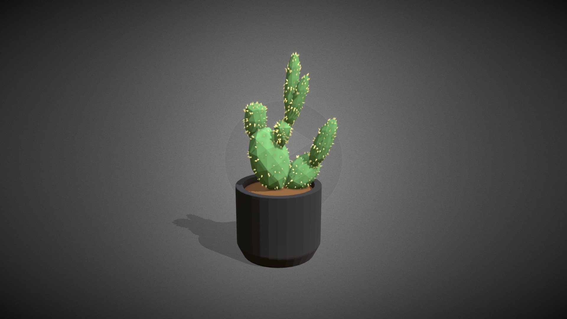 LowPoly Cactus - Download Free 3D model by imperioame [1e3fa4b] - Sketchfab