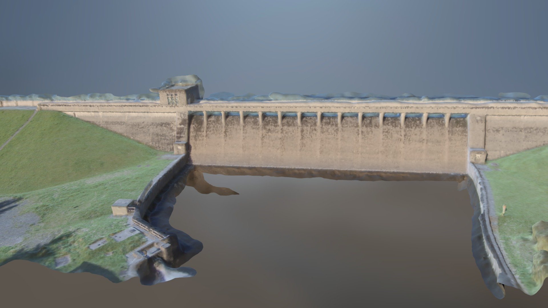 Carron Dam Simplified 3d Mesh - 3D model by Media Environents ...