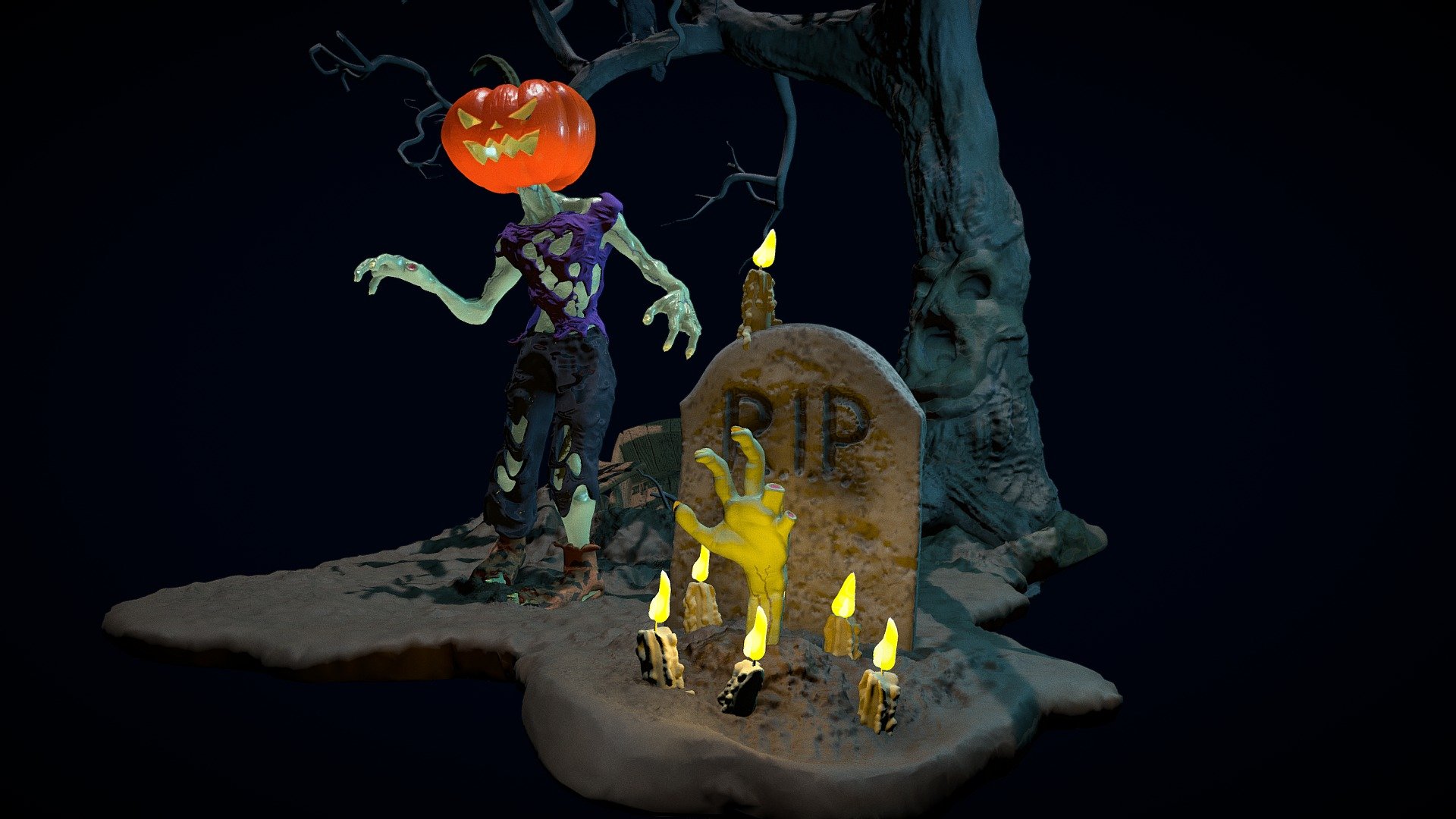 Pumpkinhead - 3D model by Shapelab [1e41fe3] - Sketchfab
