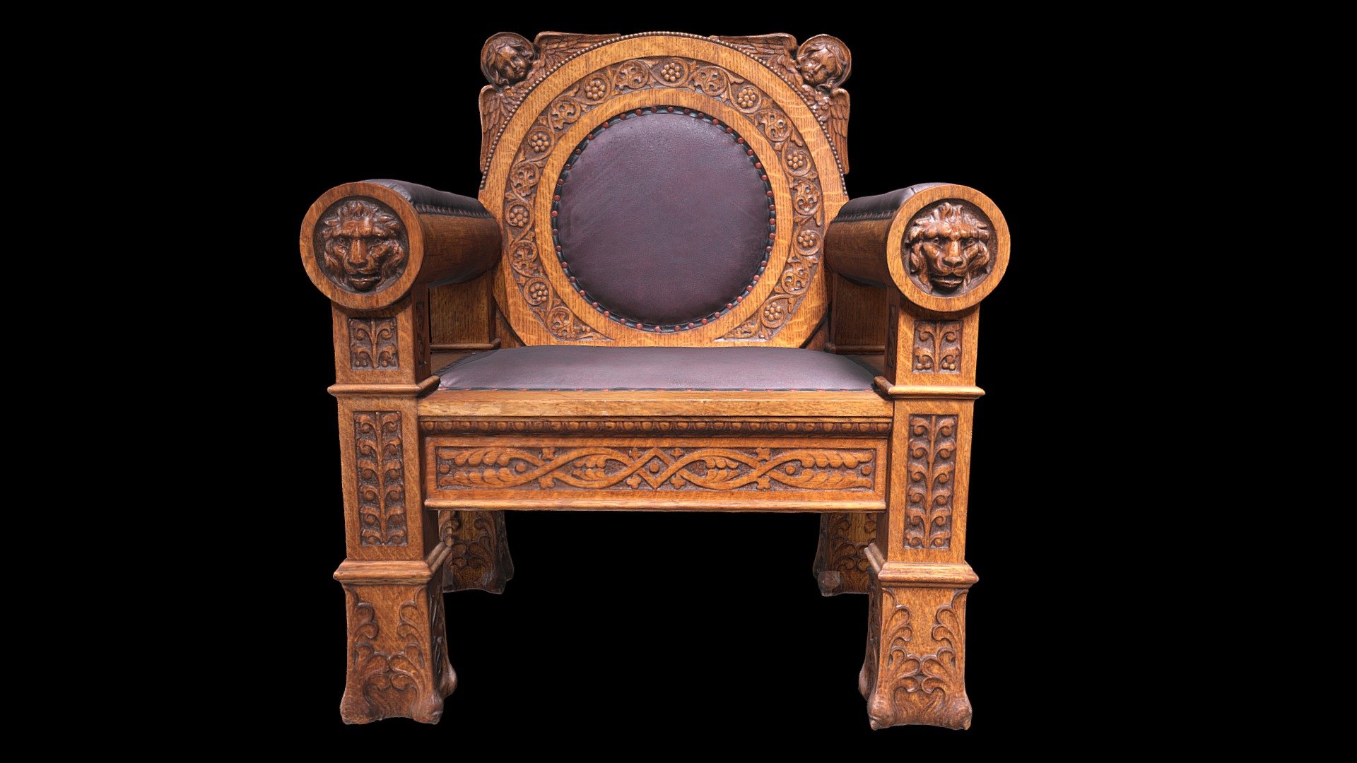 Bishop's Chair, Mary of the Angels Chapel - 3D model by danderson4 ...
