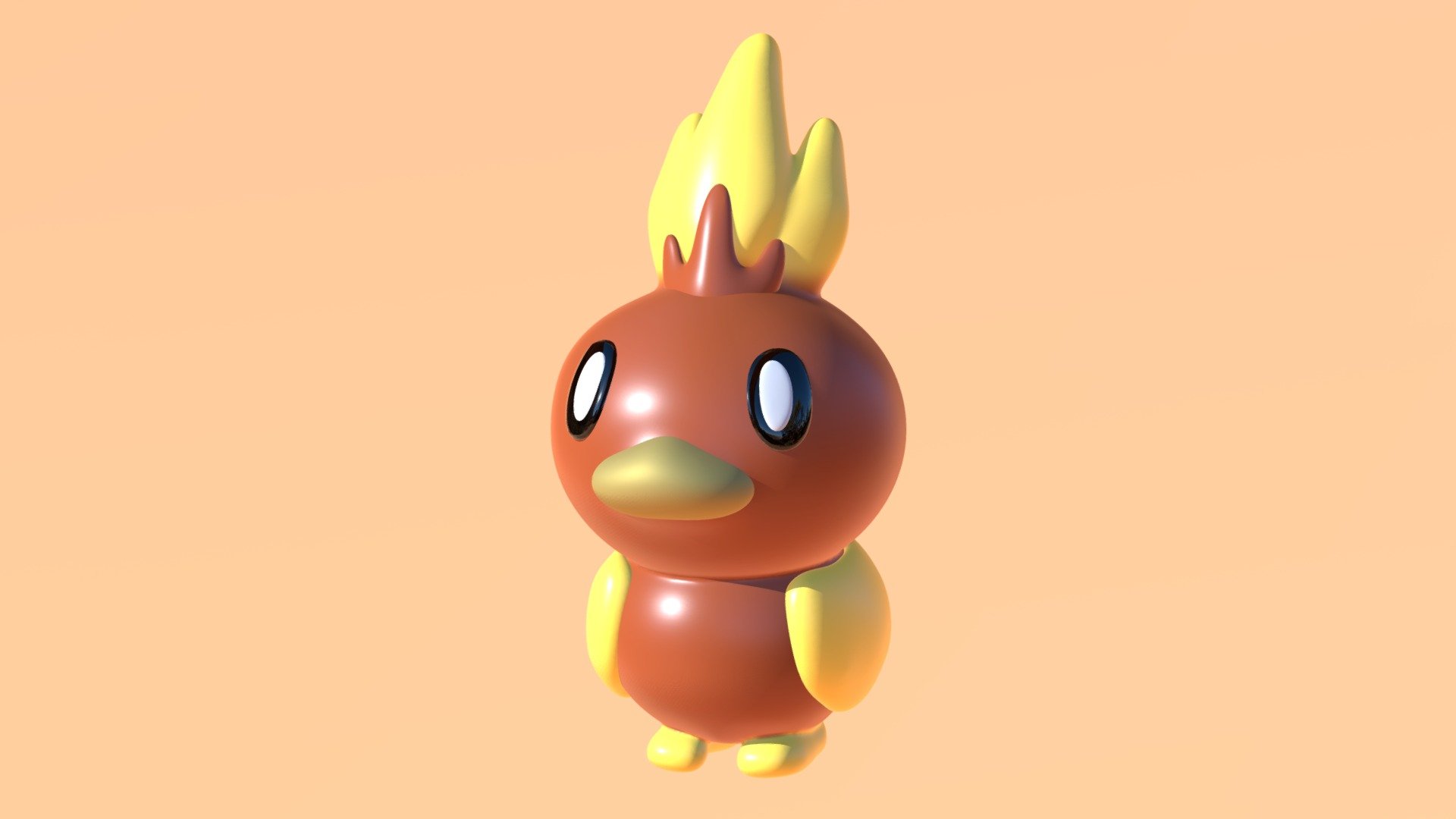 Torchic - 3D model by Yufen Charles (@yufencharles) [1e4544a] - Sketchfab