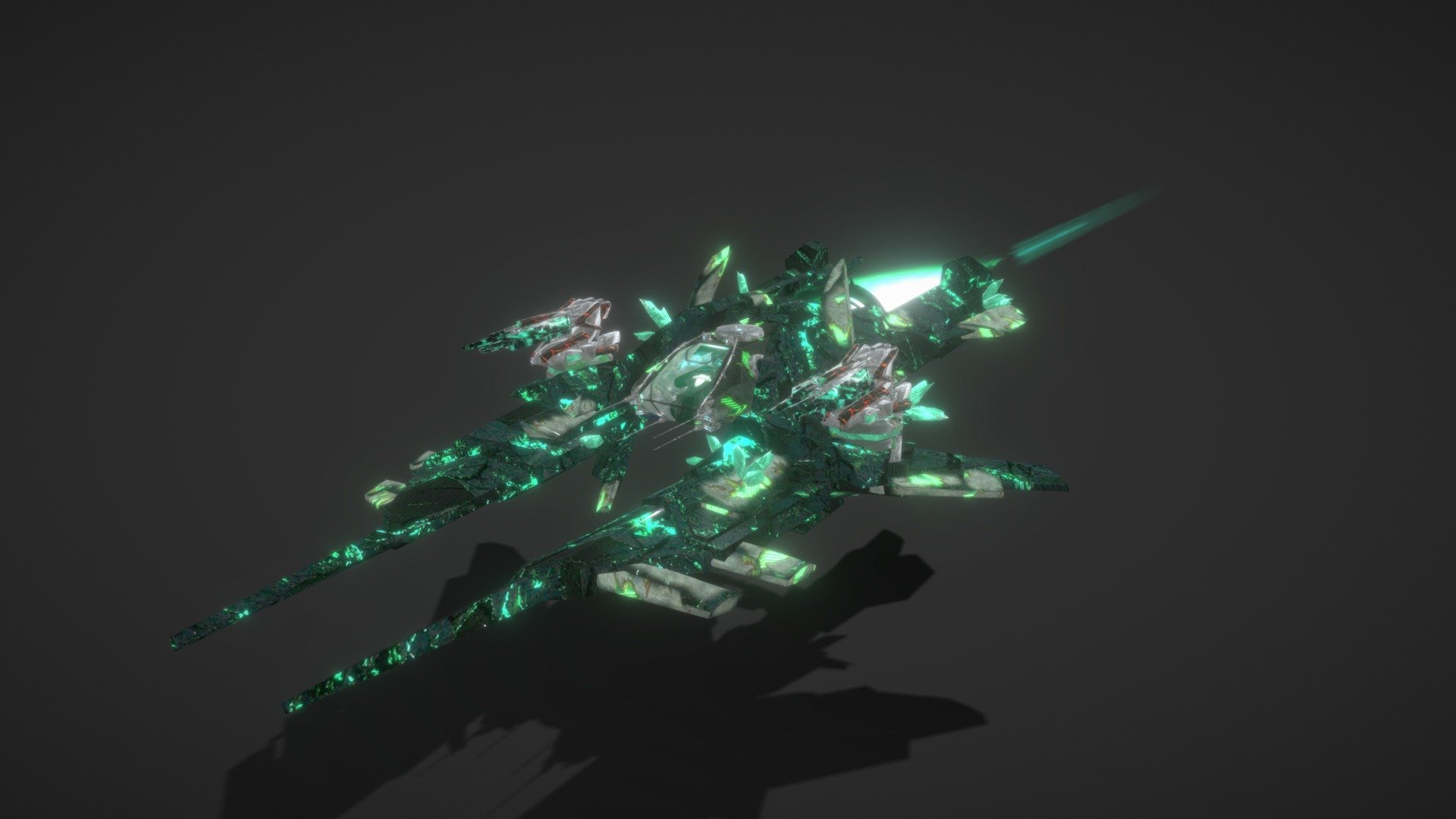 Alien's Interceptor - Dark Blade - 3D model by HenyA [1e45ead] - Sketchfab