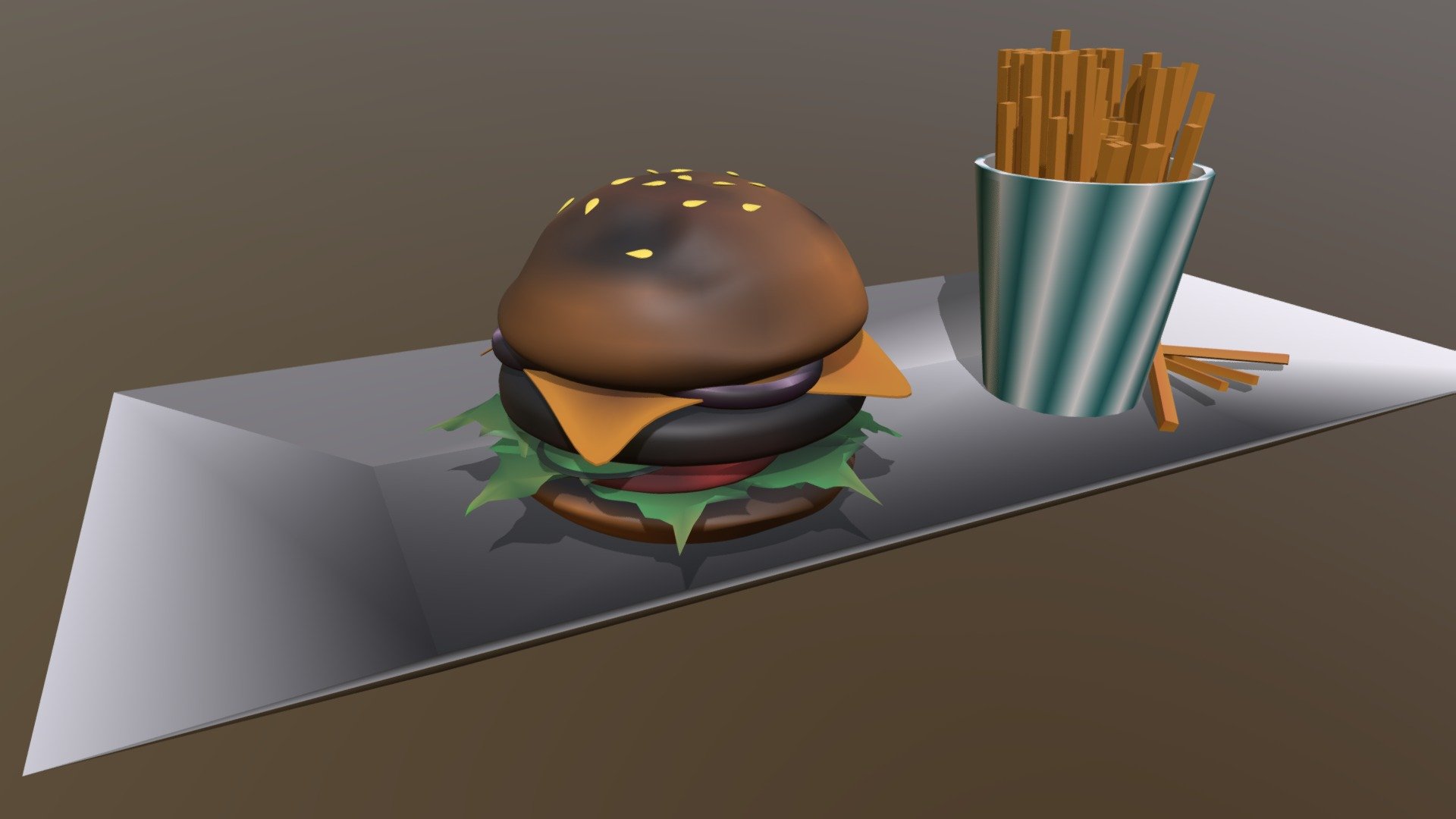 Burger - 3D model by Maraioana [1e46573] - Sketchfab