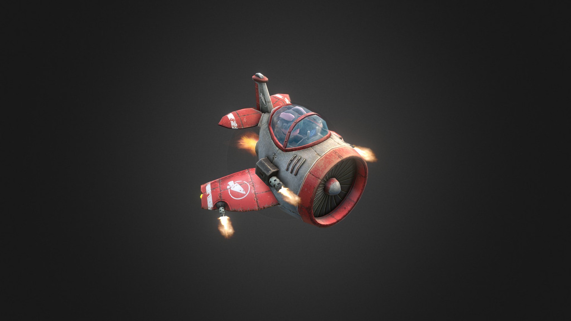 Stylized plane - 3D model by Stas Mikhailov (@thesid) [1e49988] - Sketchfab