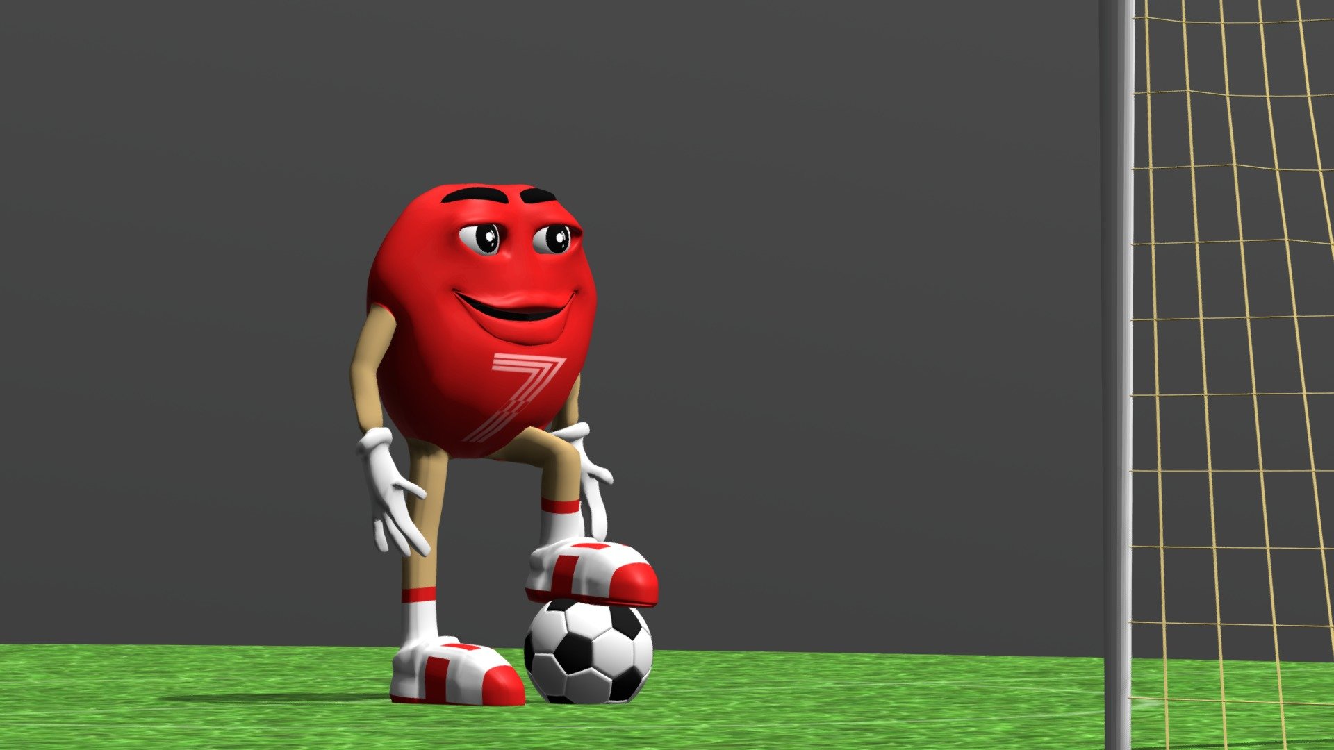 Football game (animated) - 3D model by cecile boxberger (@cecile ...