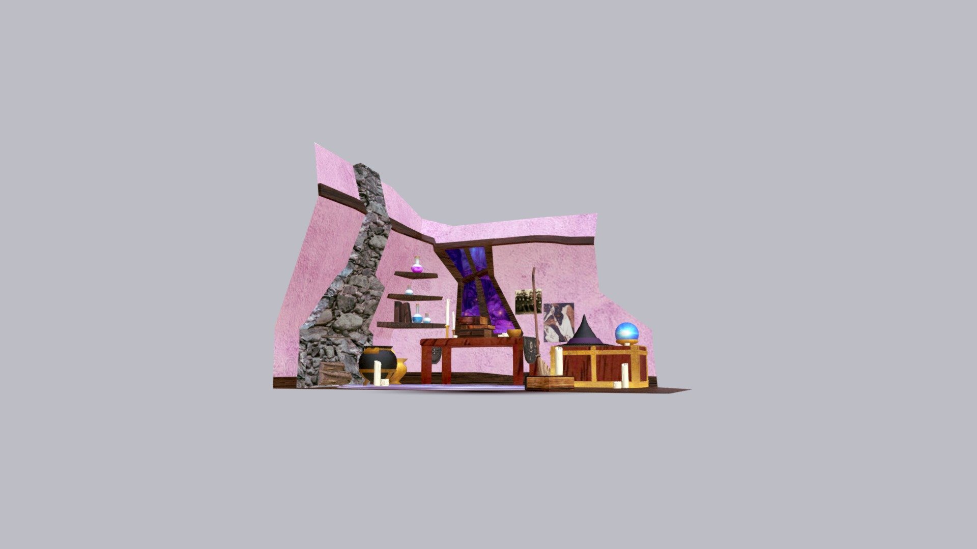 Witch's Cabin - 3D model by sbcardin [1e4c5fe] - Sketchfab