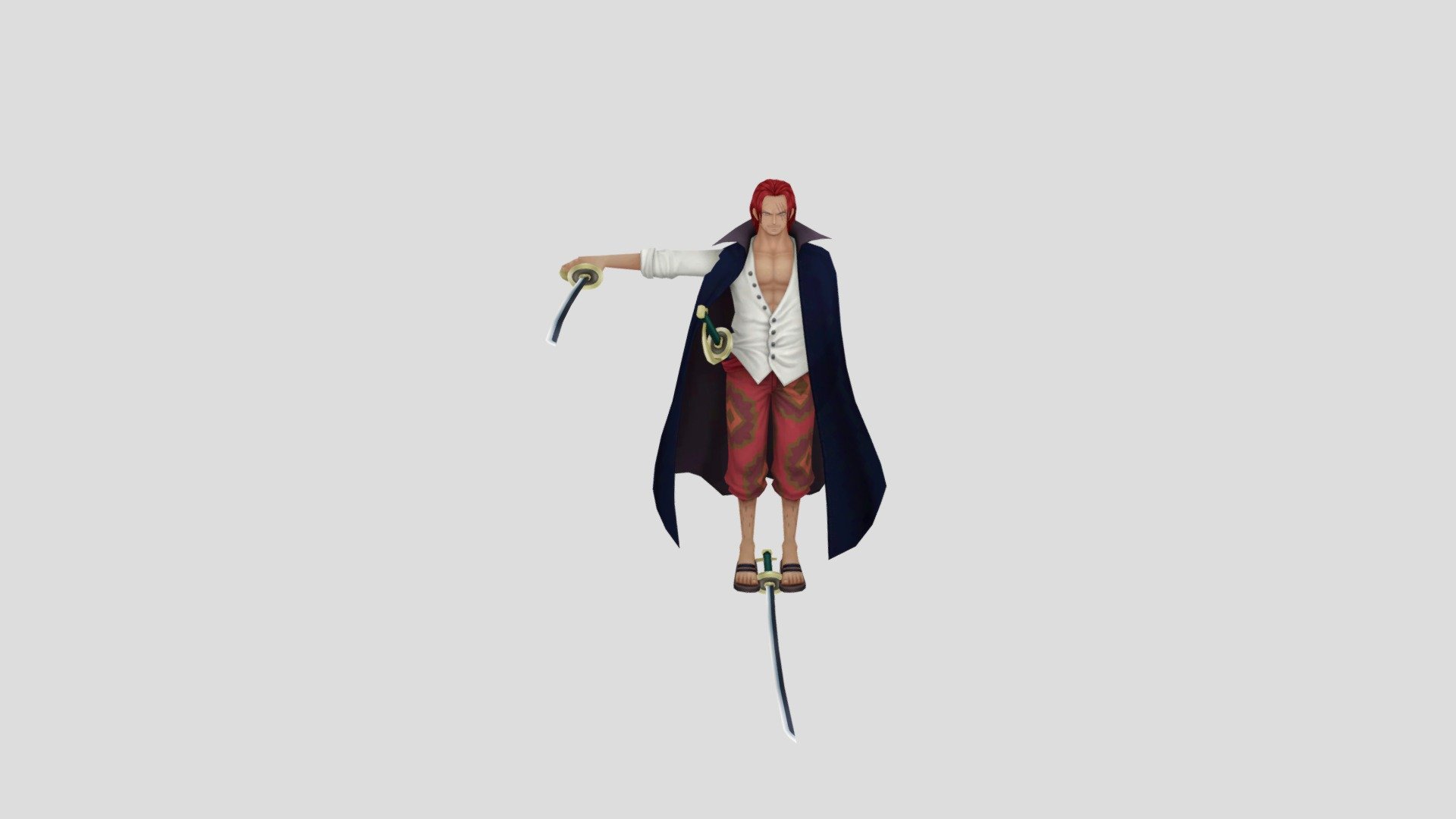 Red Haired Shanks (Post timeskip) - Download Free 3D model by Cyrone ...