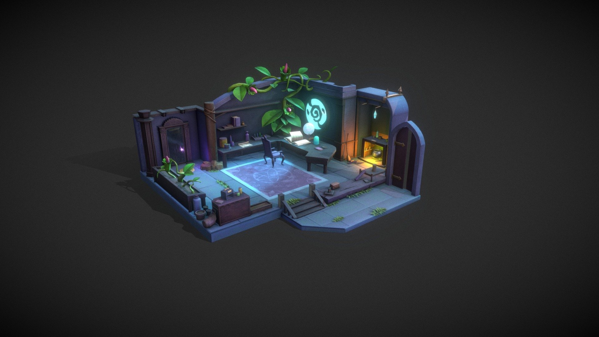Magic Room - 3D model by Arsenii Viuha (@Arseniiviuha) [1e4f18b ...