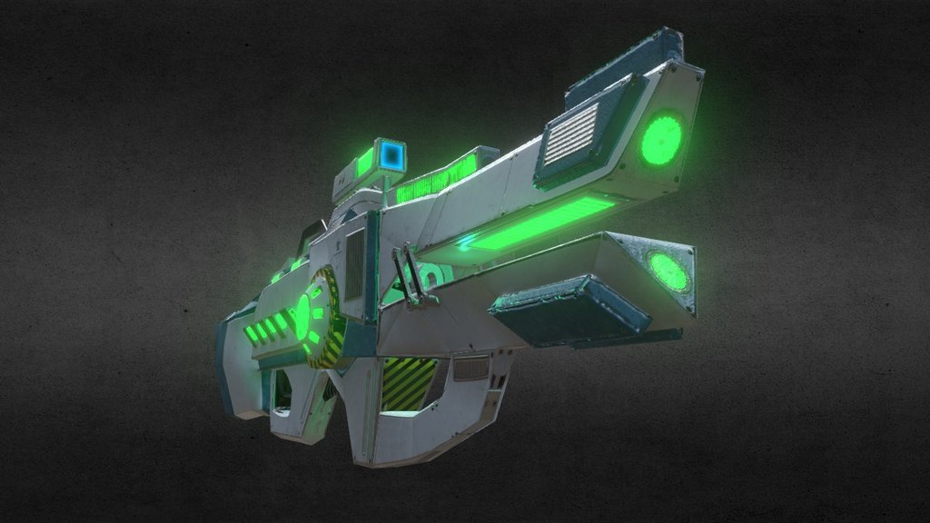 Particle Rifle - 3D model by anonDutch [1e50bfe] - Sketchfab